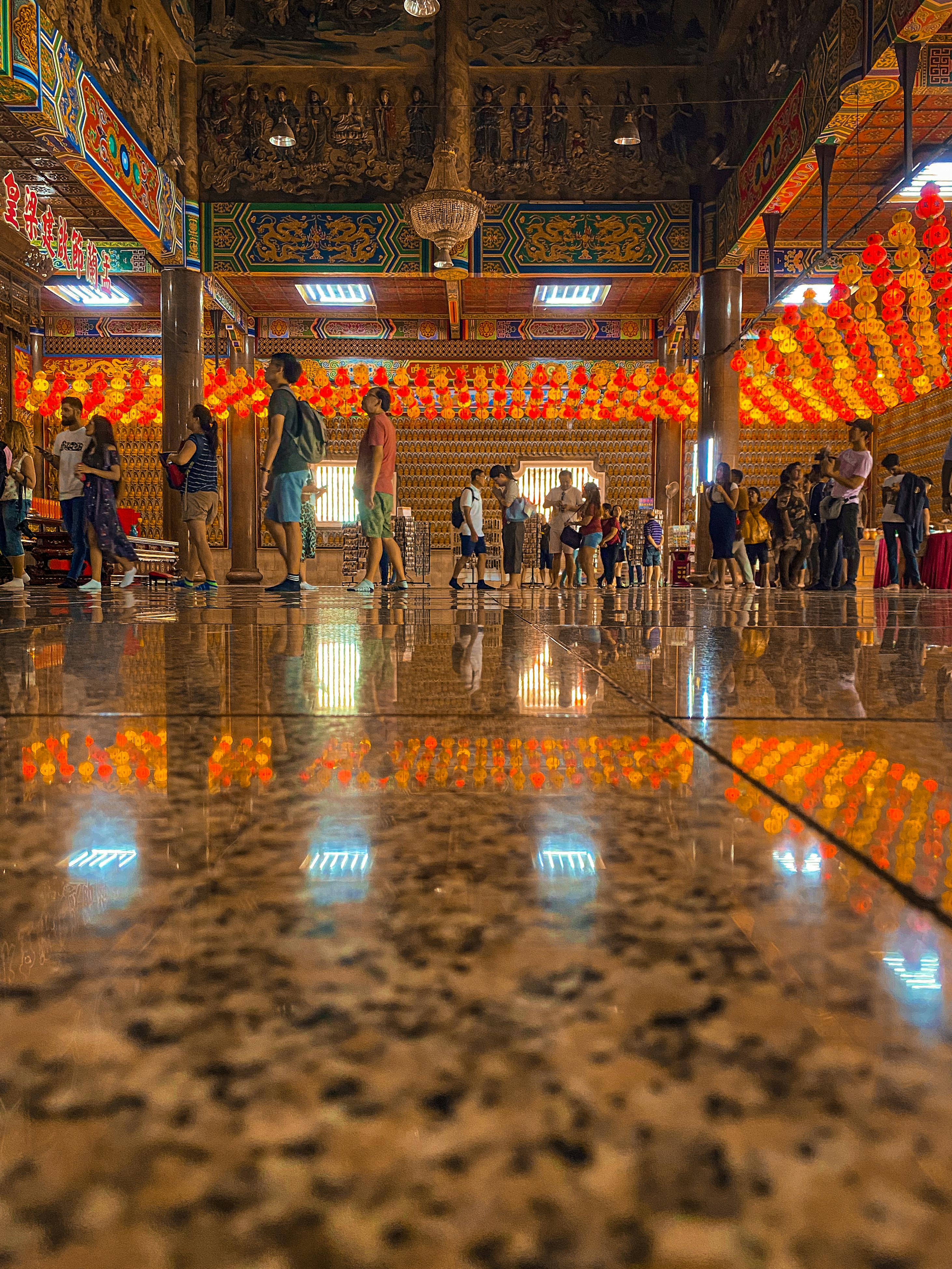 People Walking Inside Temple · Free Stock Photo