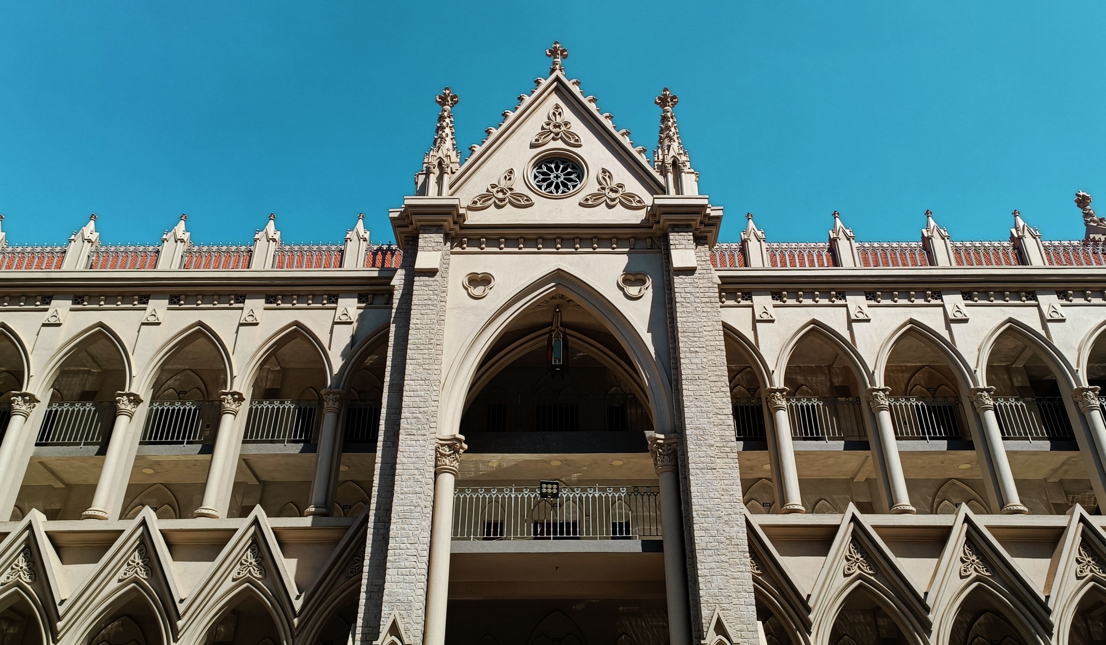 Gothic Architecture Facade Under Clear Sky · Free Stock Photo