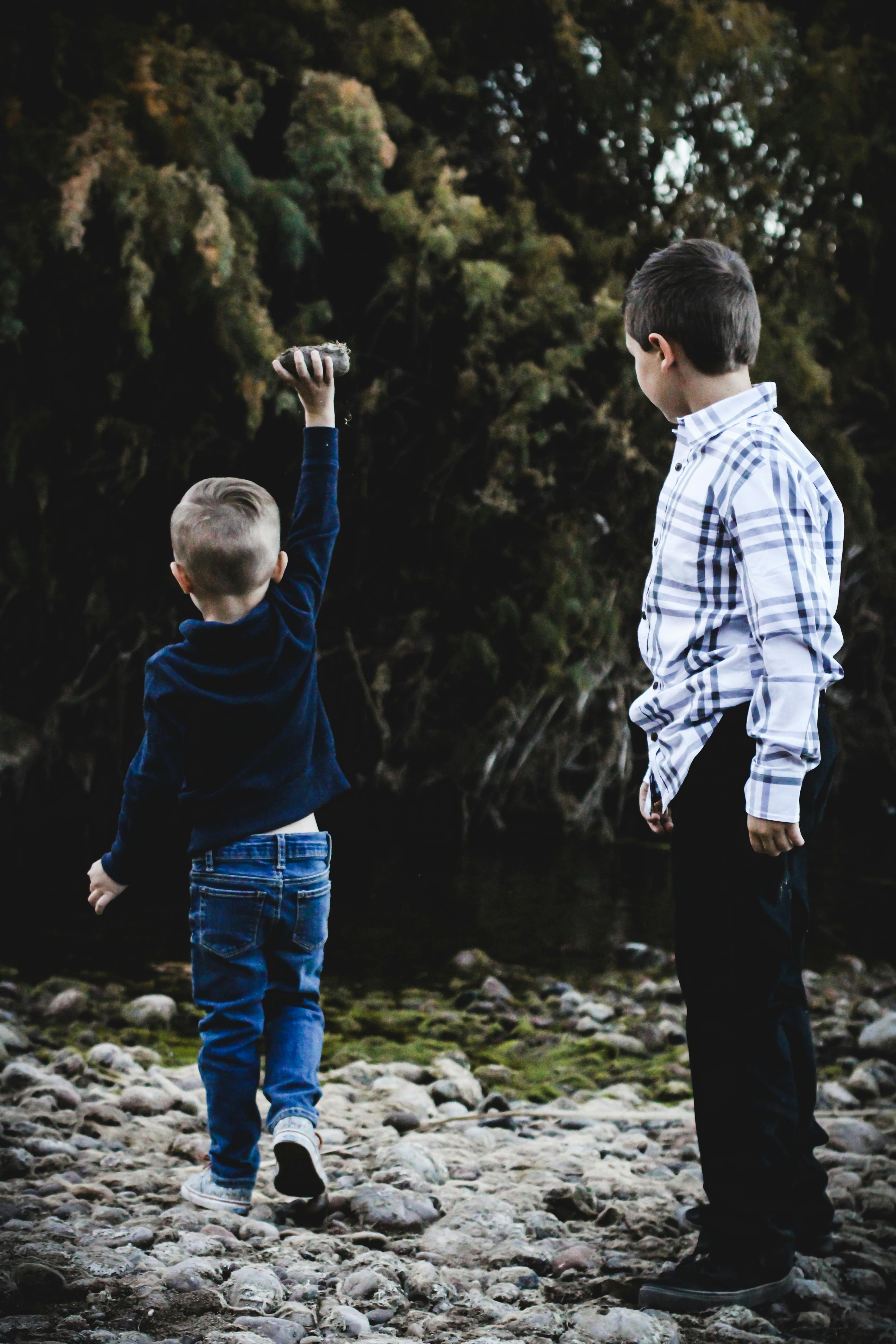 Boys Throwing Rocks Photos, Download The BEST Free Boys Throwing Rocks ...