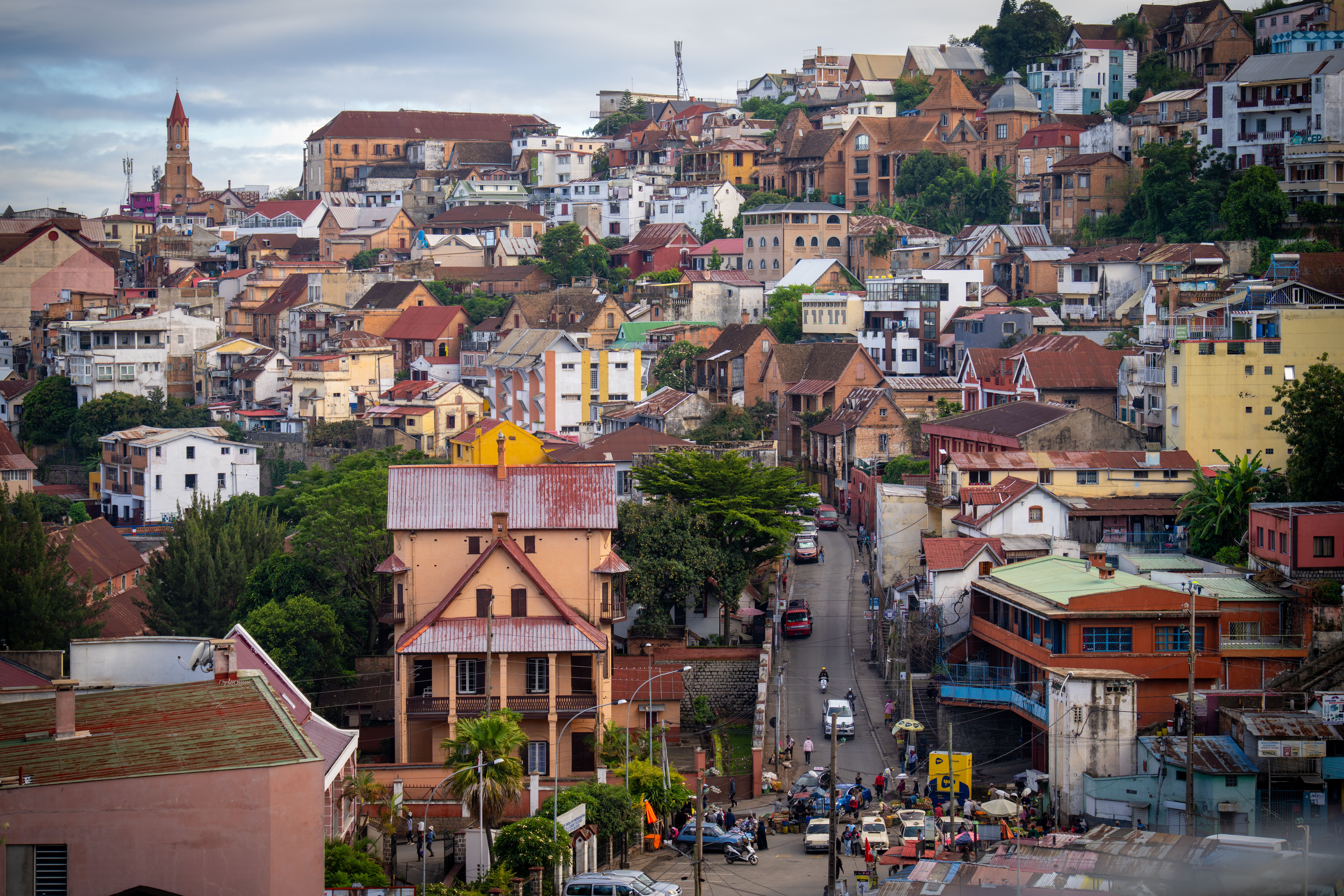 Aerial View of Antananarivo, Madagascar Urban Landscape · Free Stock Photo