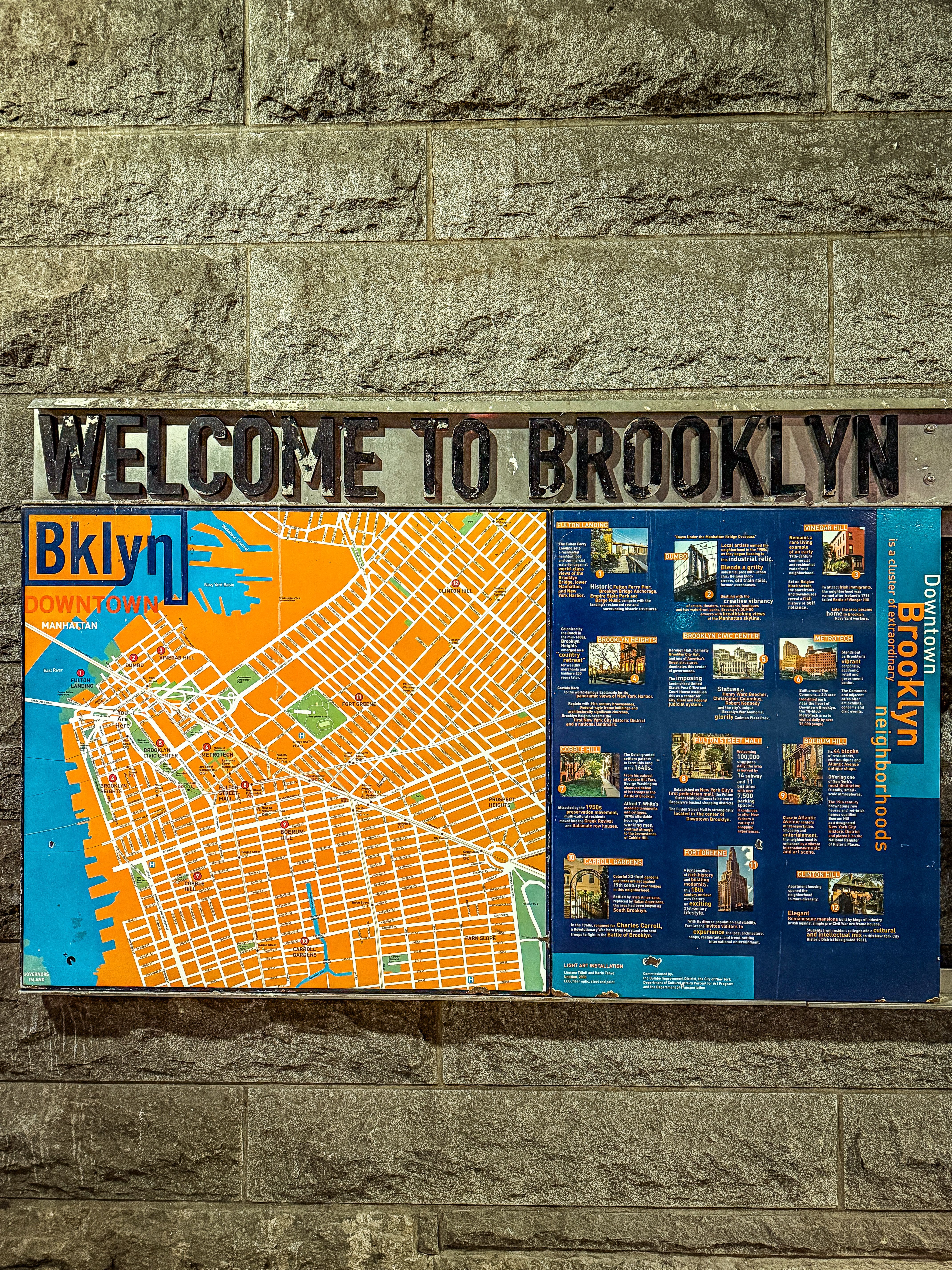 Signage Welcomes Visitors to Brooklyn · Free Stock Photo
