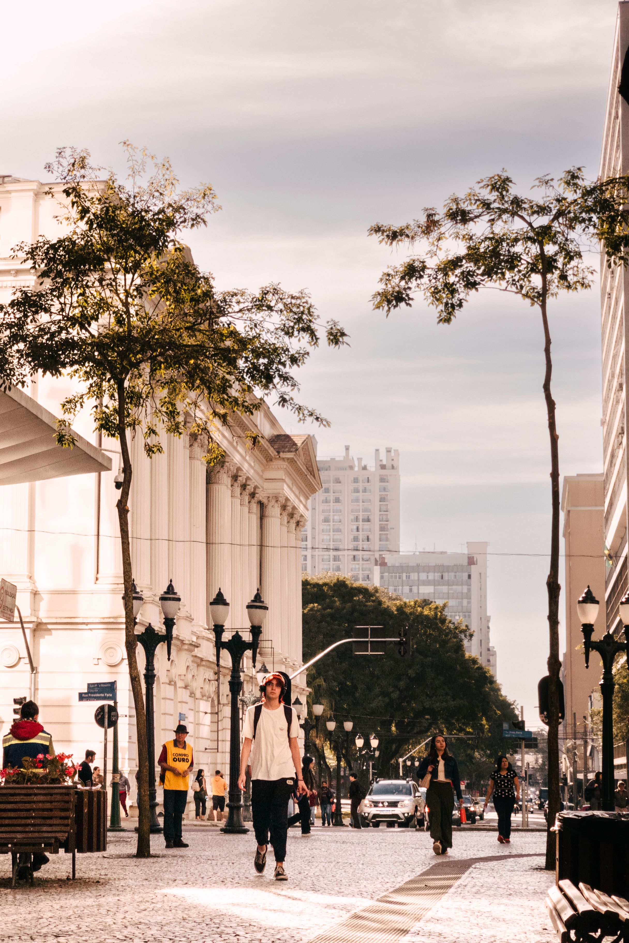 Bustling Street in Curitiba's Historic Center · Free Stock Photo