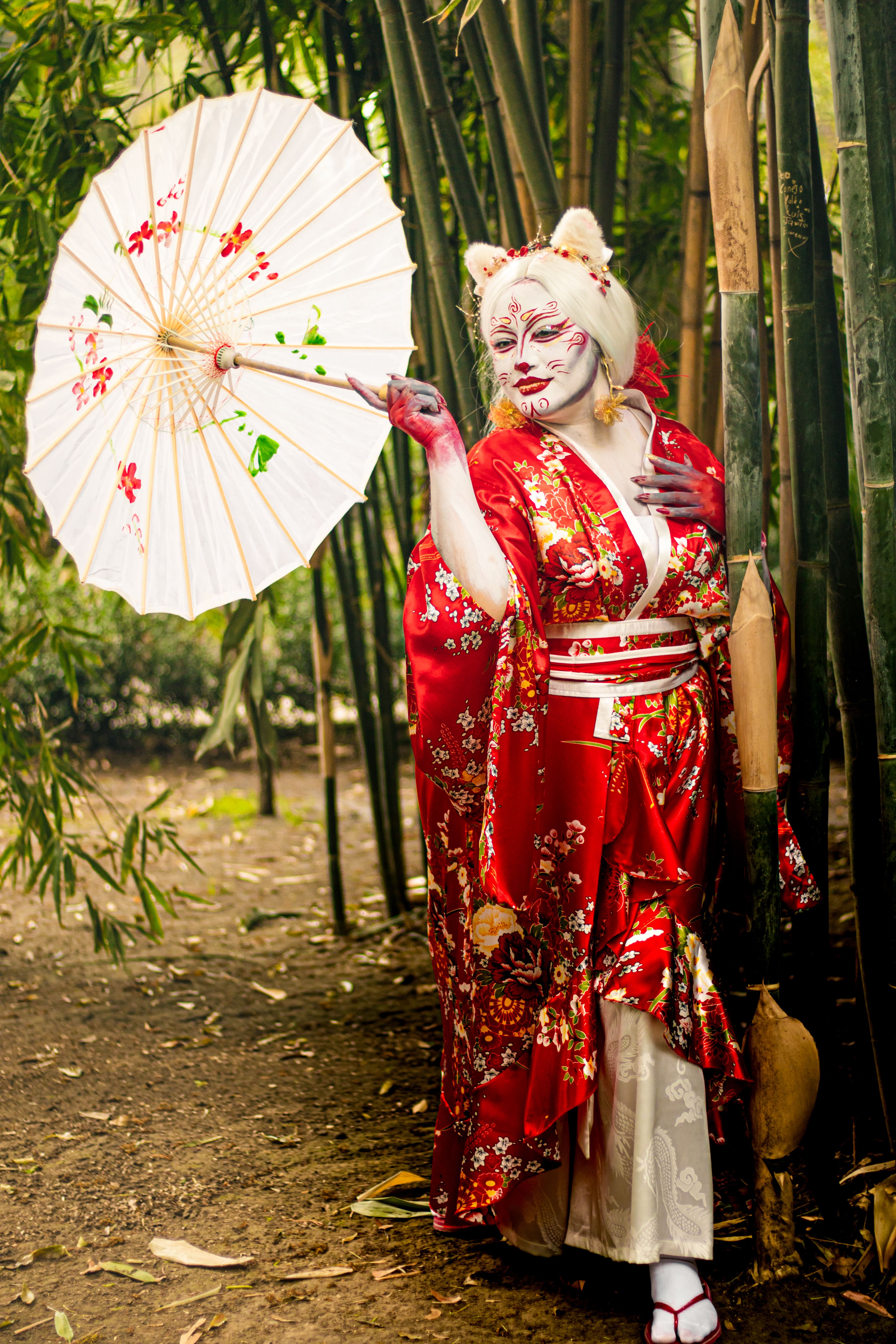 Artistic Portrait with Traditional Japanese Attire · Free Stock Photo