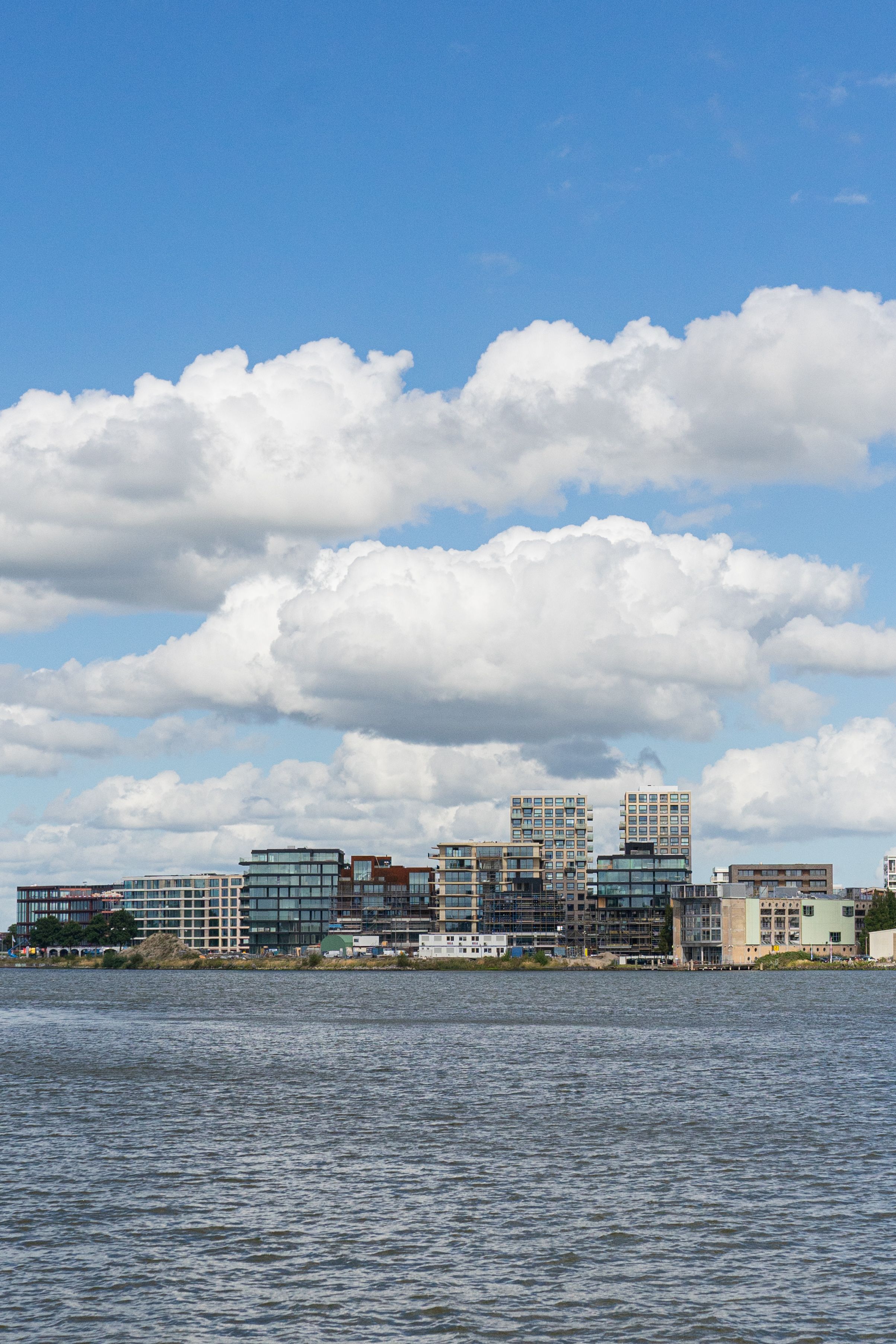 Skyline View of Modern Amsterdam Waterfront · Free Stock Photo