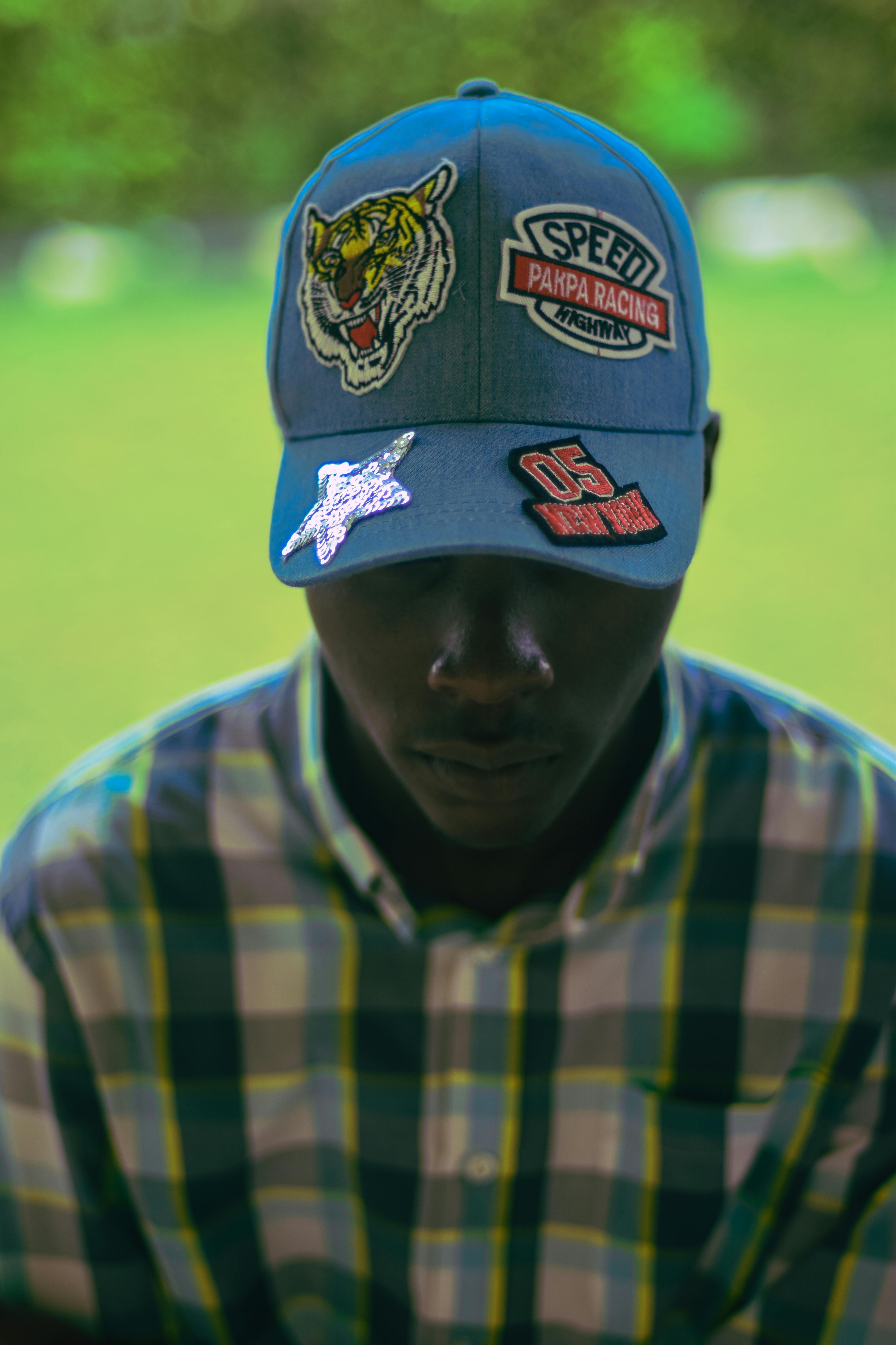 Man Wearing Blue Cap · Free Stock Photo
