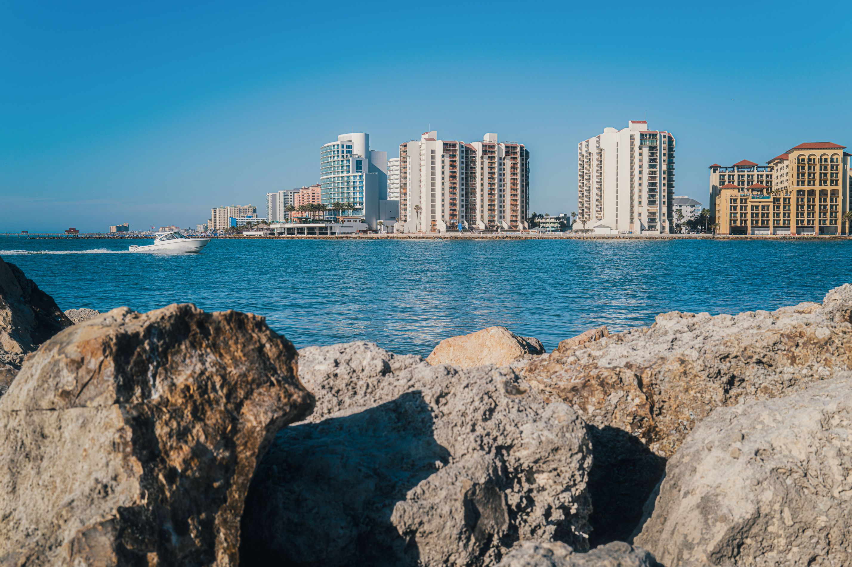 Coastal Cityscape with High-rise Buildings · Free Stock Photo