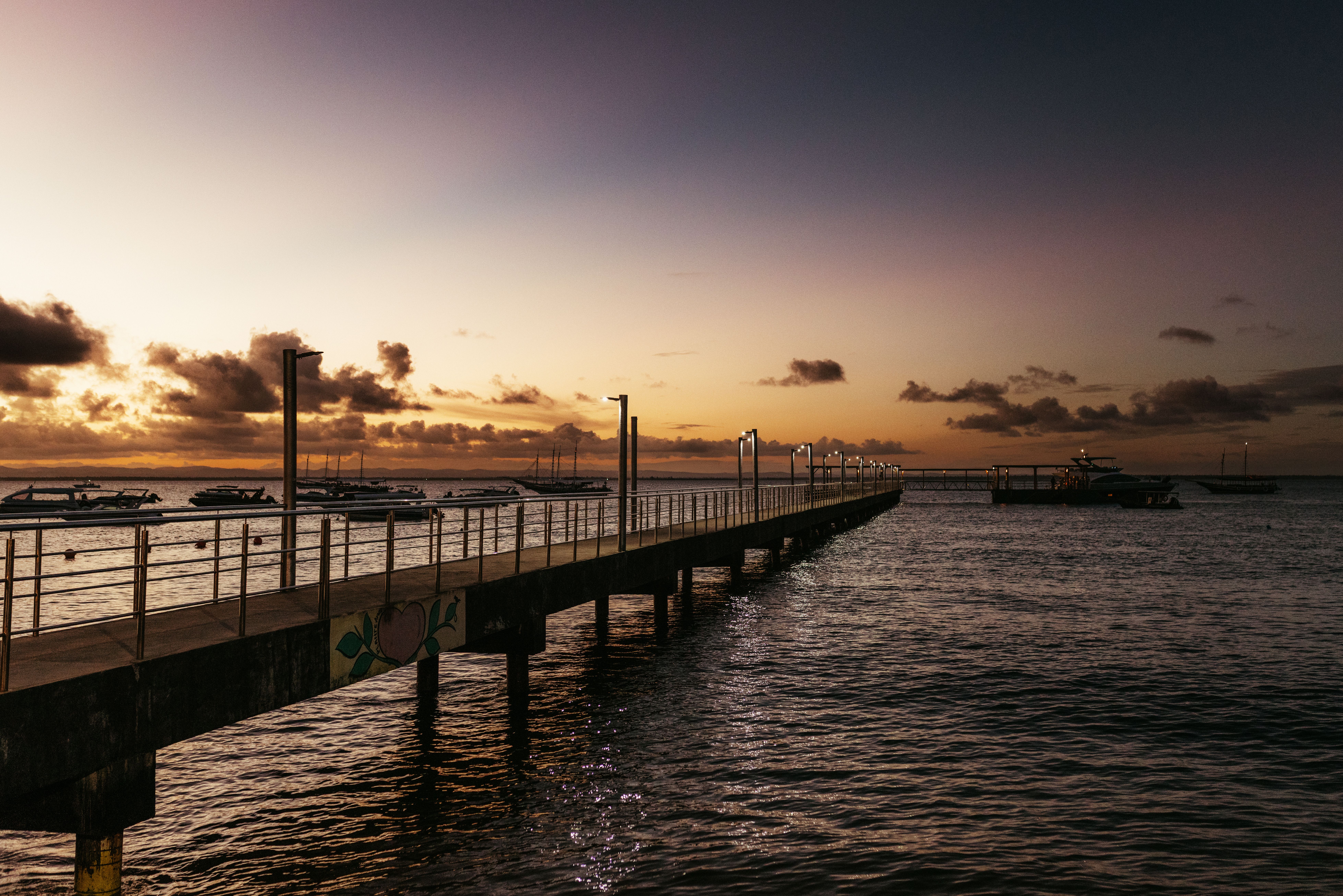 Scenic View of Wooden Pier at Sunset · Free Stock Photo