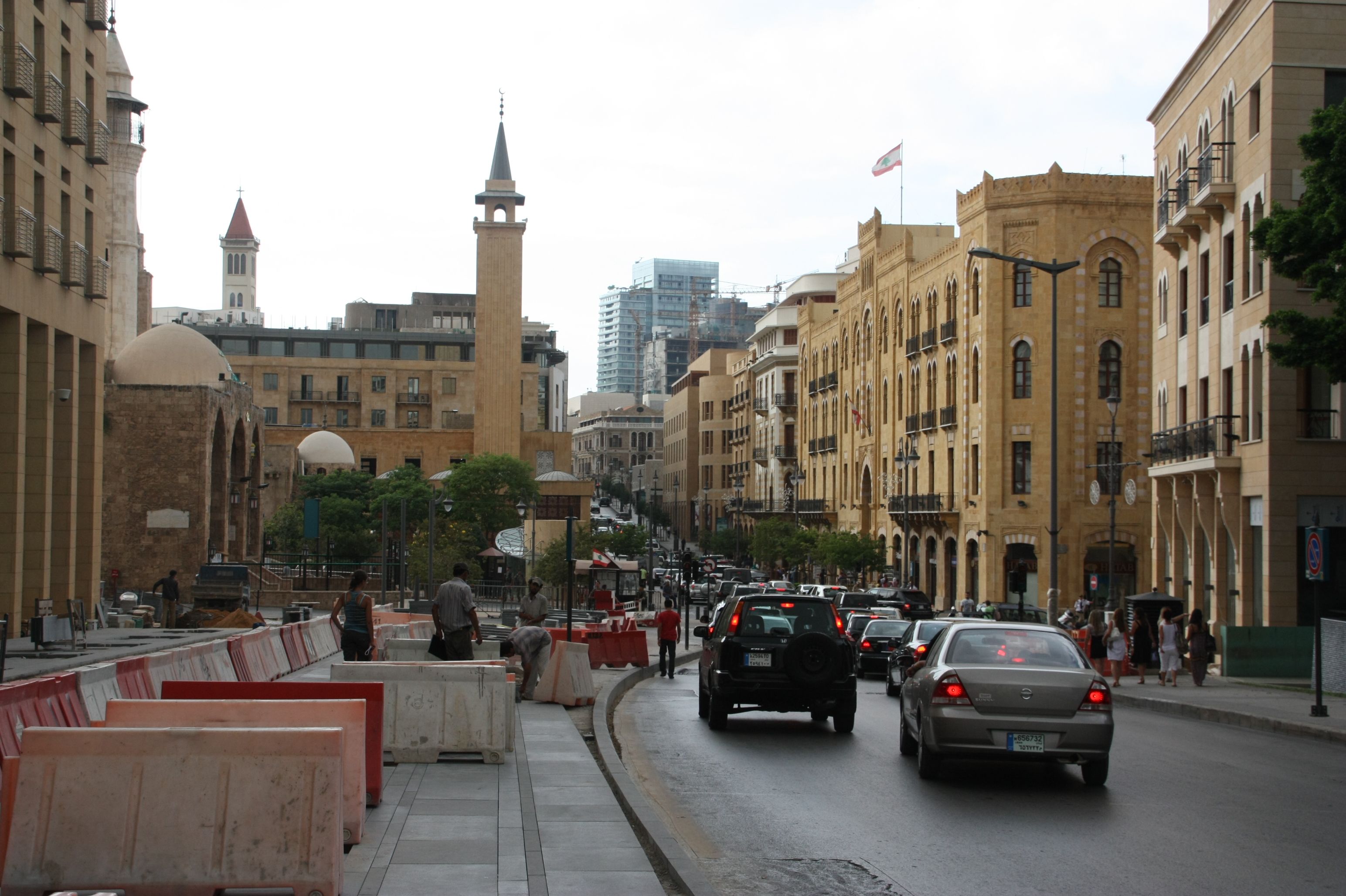 Downtown Beirut Street with Historic Buildings · Free Stock Photo