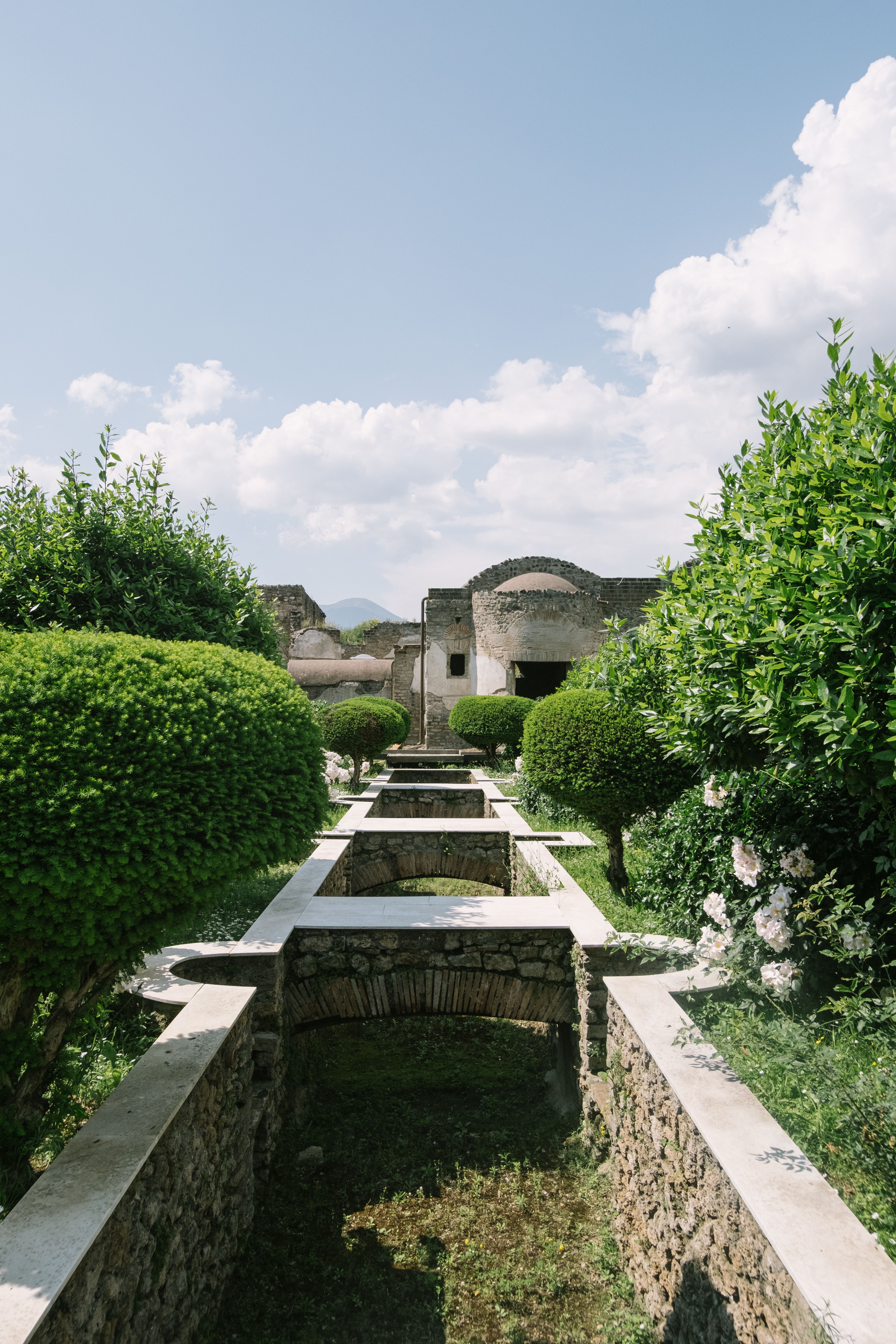 Ancient Garden in Pompeii on a Clear Day · Free Stock Photo