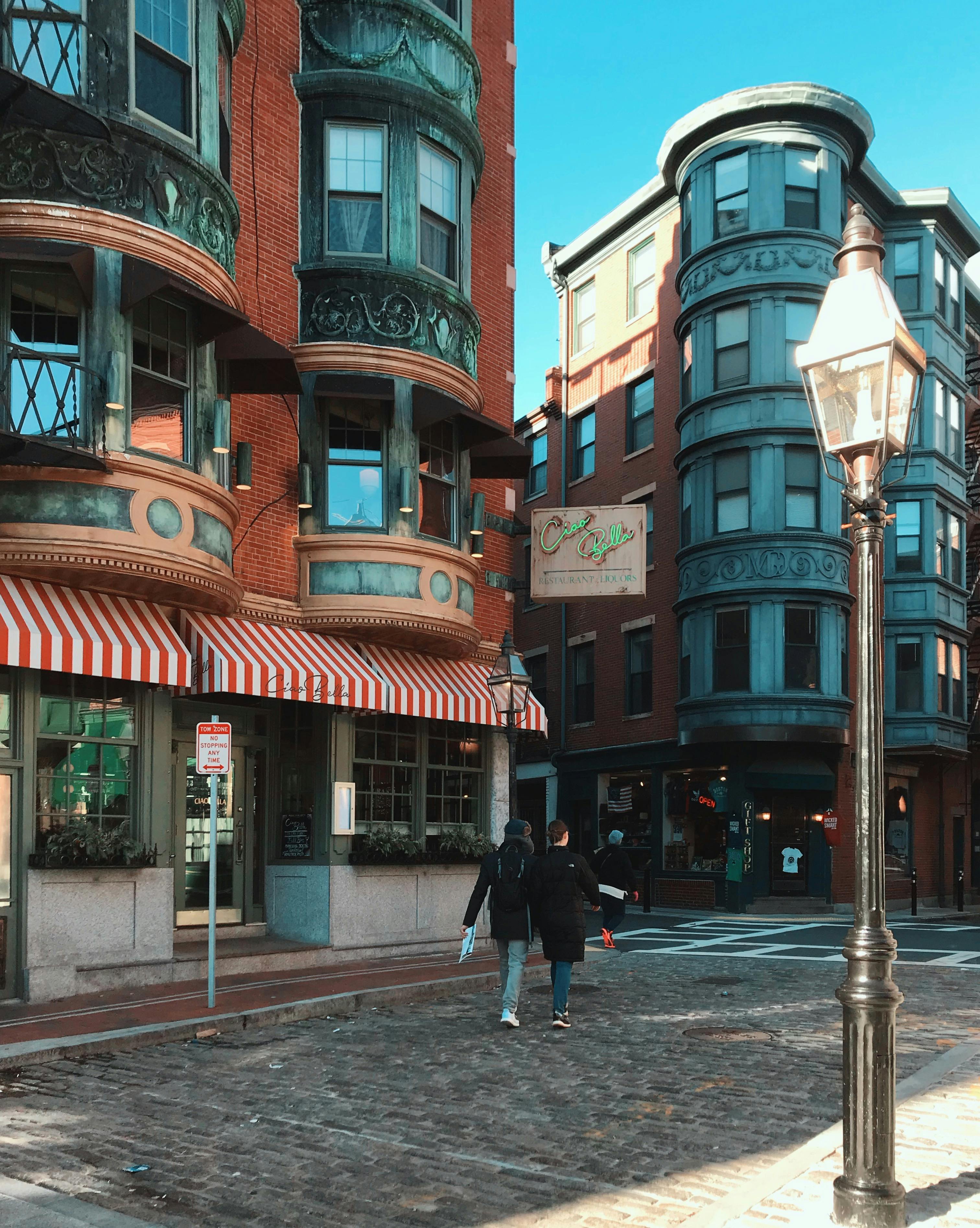 Italian Restaurant by the Street in Boston · Free Stock Photo