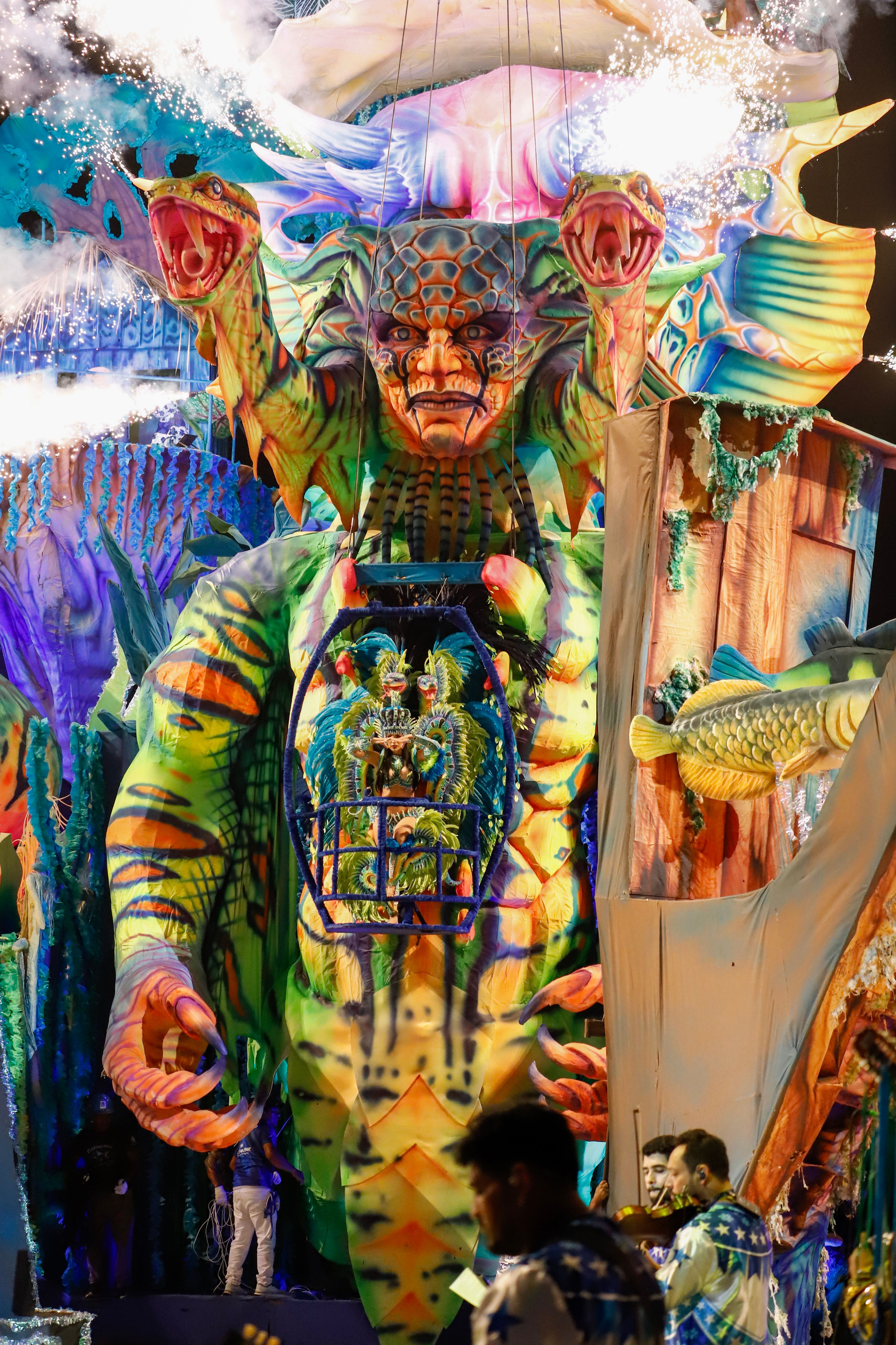 Colorful Carnival Float in Parintins Festival · Free Stock Photo
