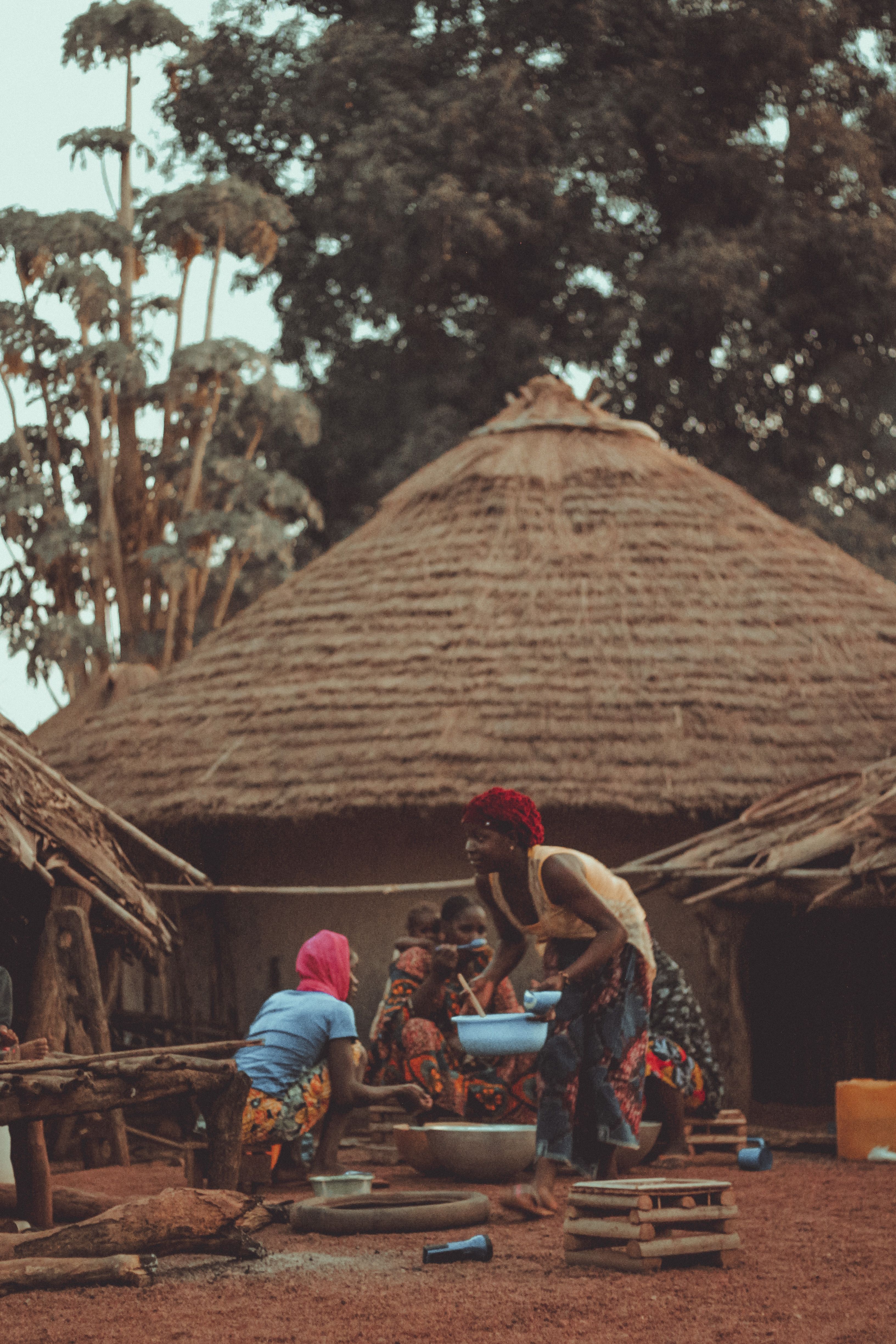 Traditional African Village Life Scene · Free Stock Photo