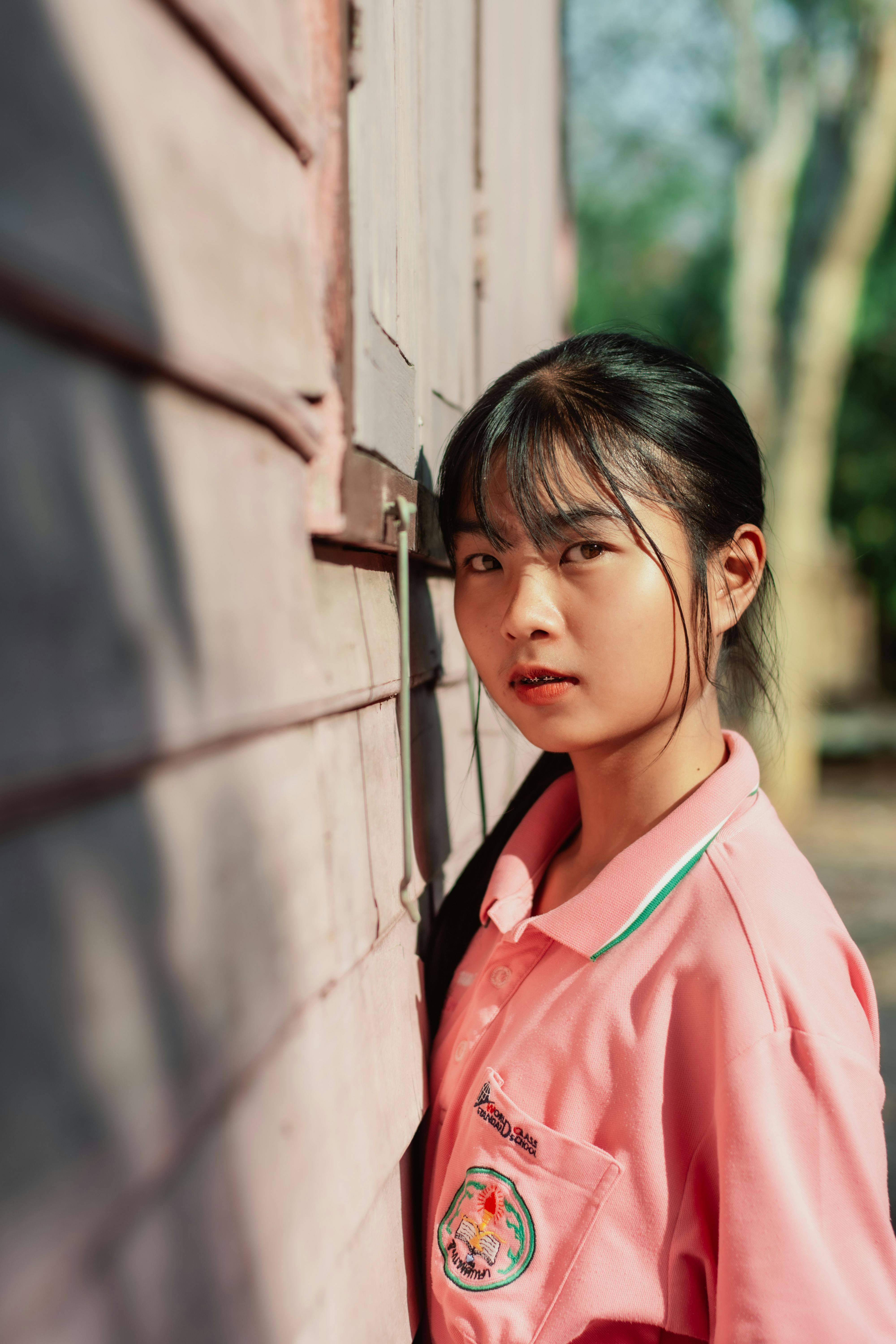 Girl Wearing Pink Polo Shirt · Free Stock Photo