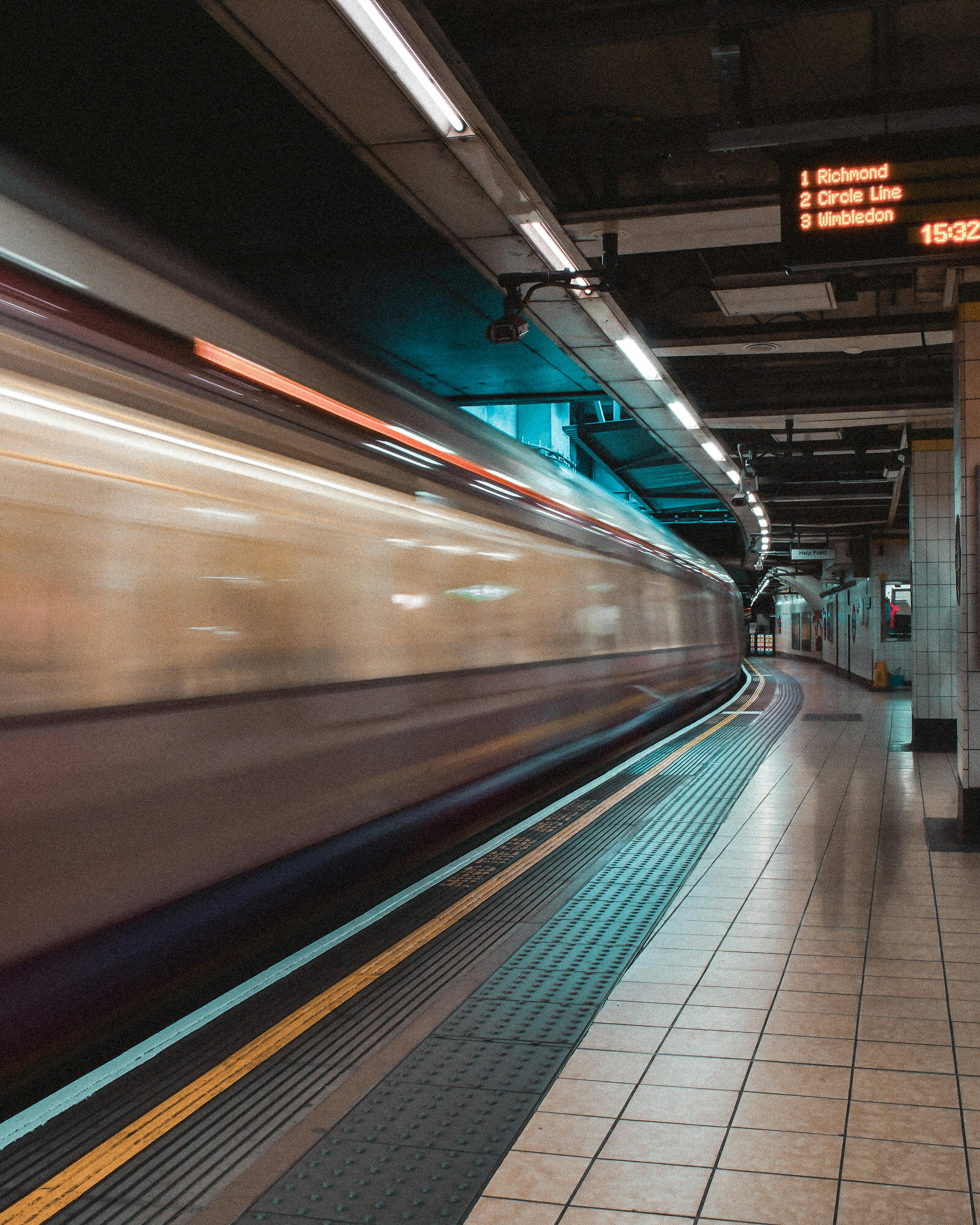 Time Lapse Photography Of Train Station · Free Stock Photo