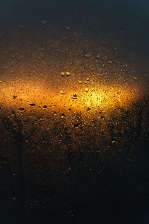 Moody Abstract Rainy Window at Sunset · Free Stock Photo