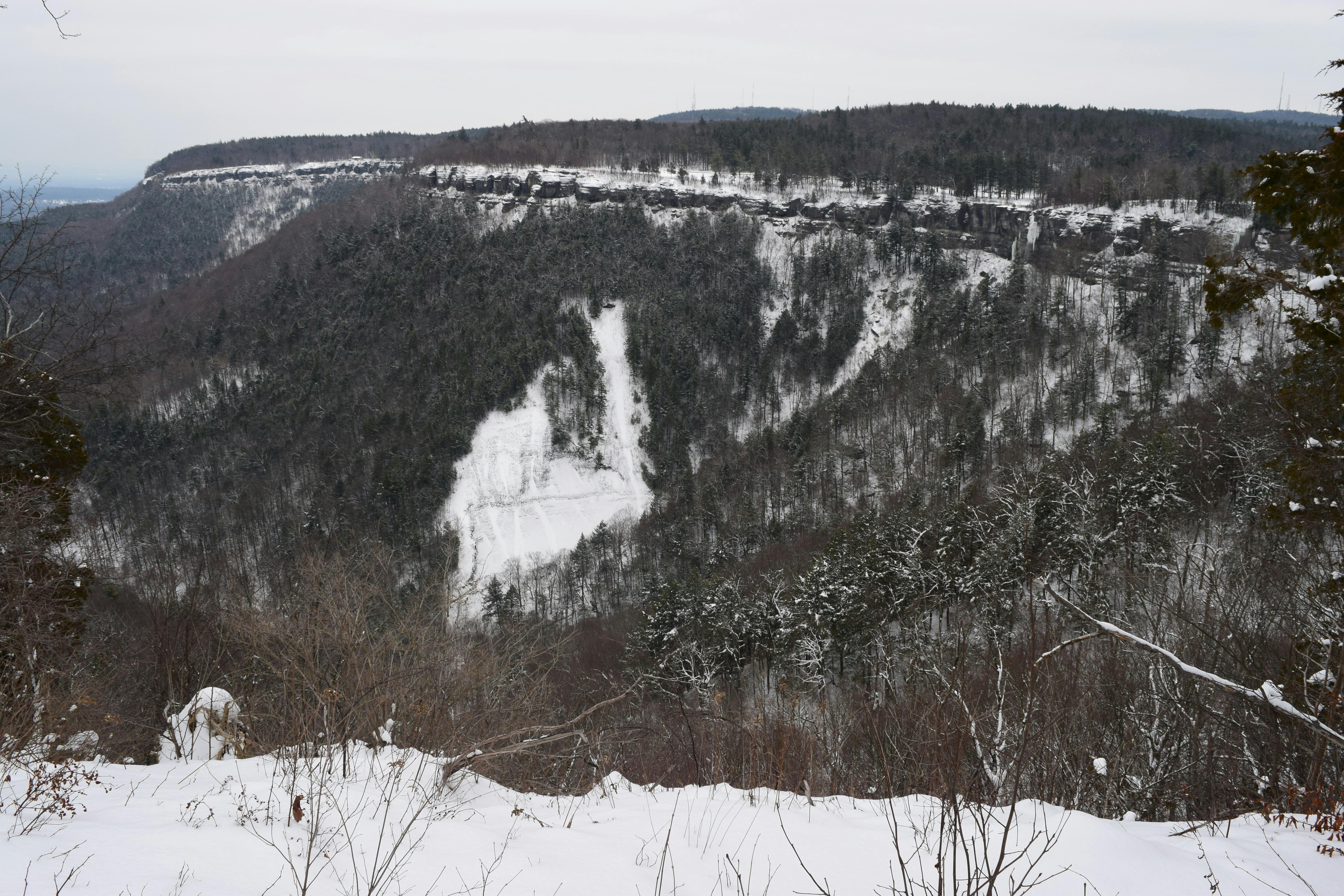 Free stock photo of cliff, snow