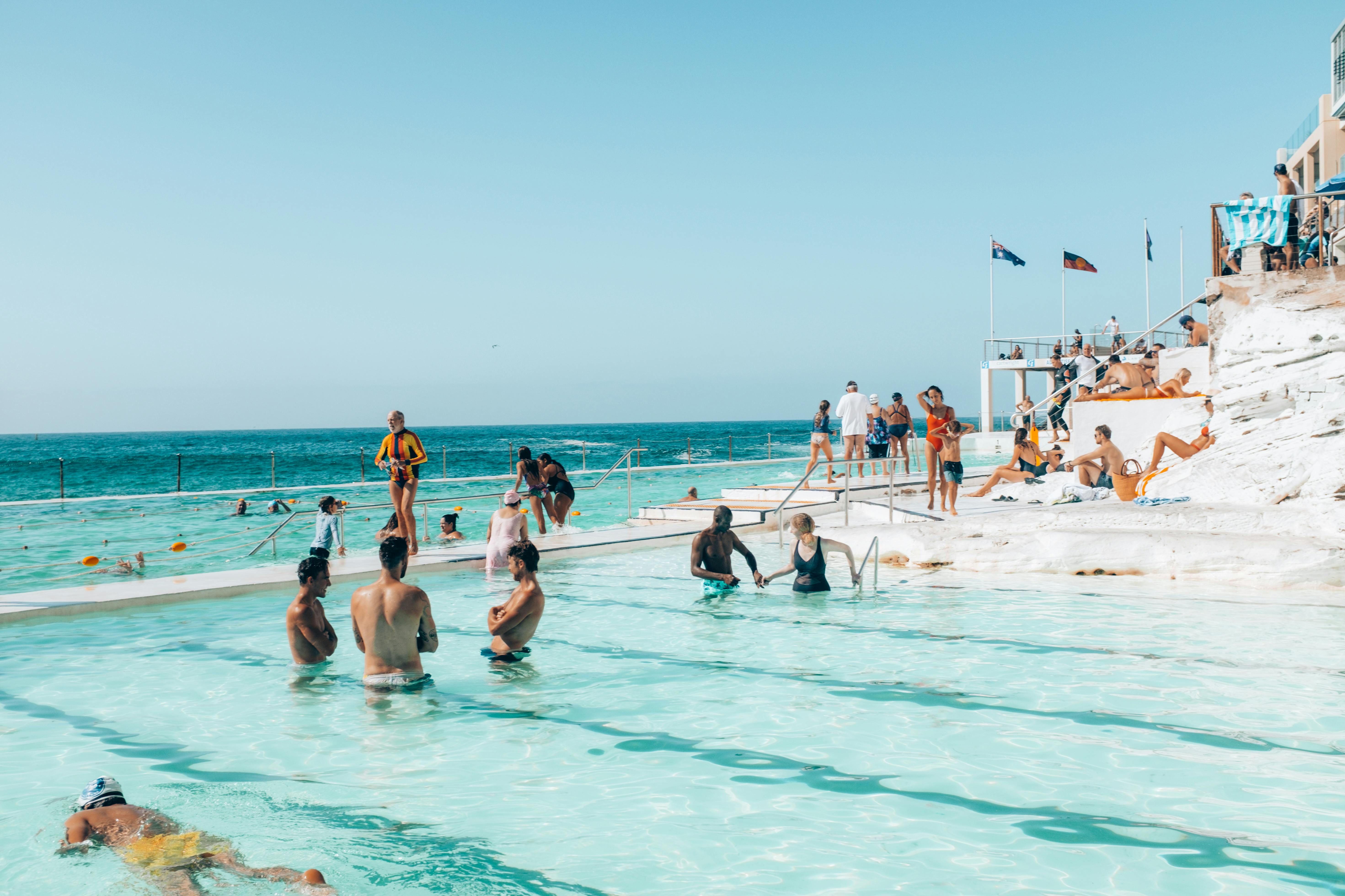People Standing Beside Swimming Pool · Free Stock Photo