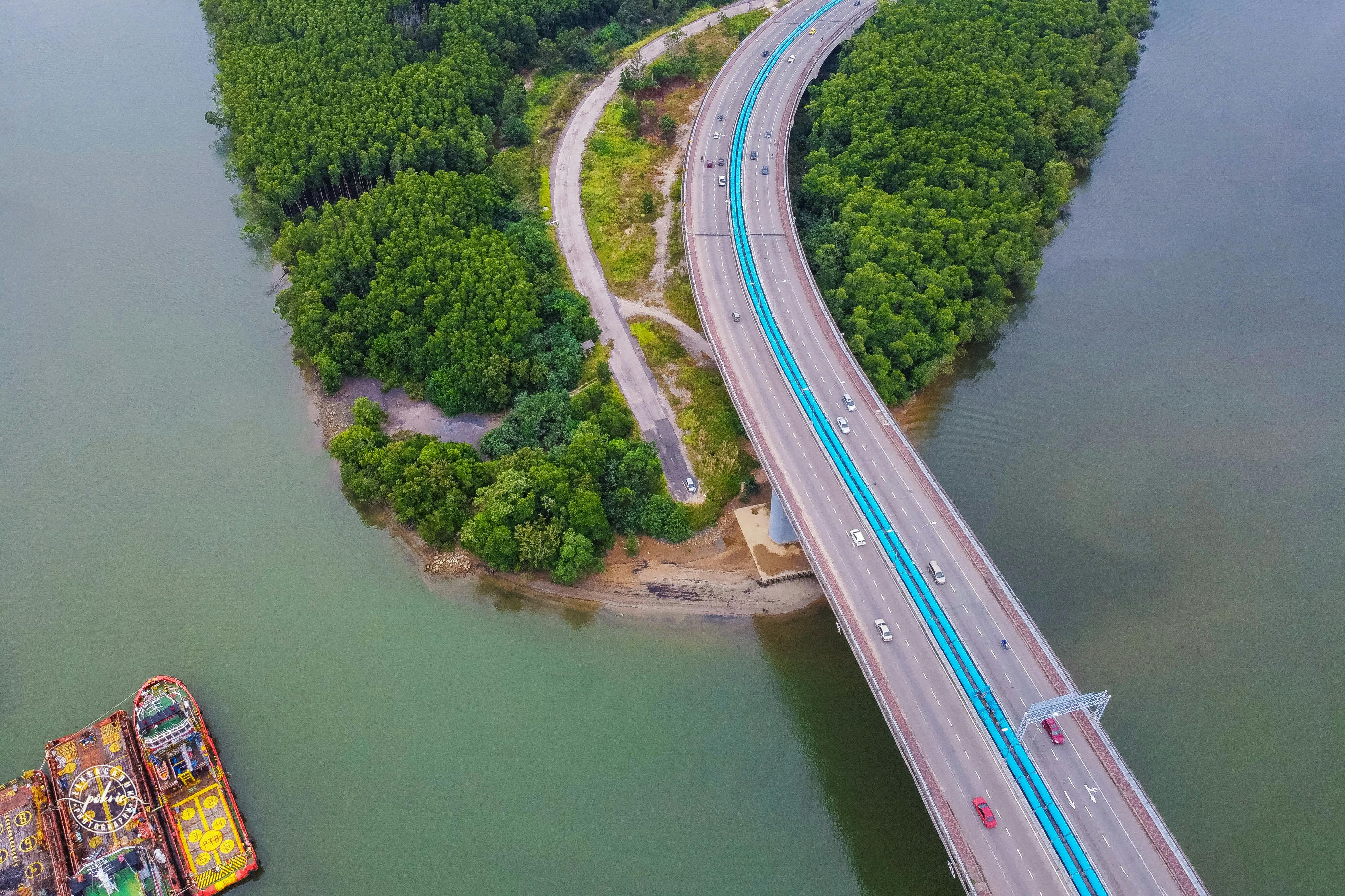 Bird's Eye View Of Bridge During Daytime · Free Stock Photo