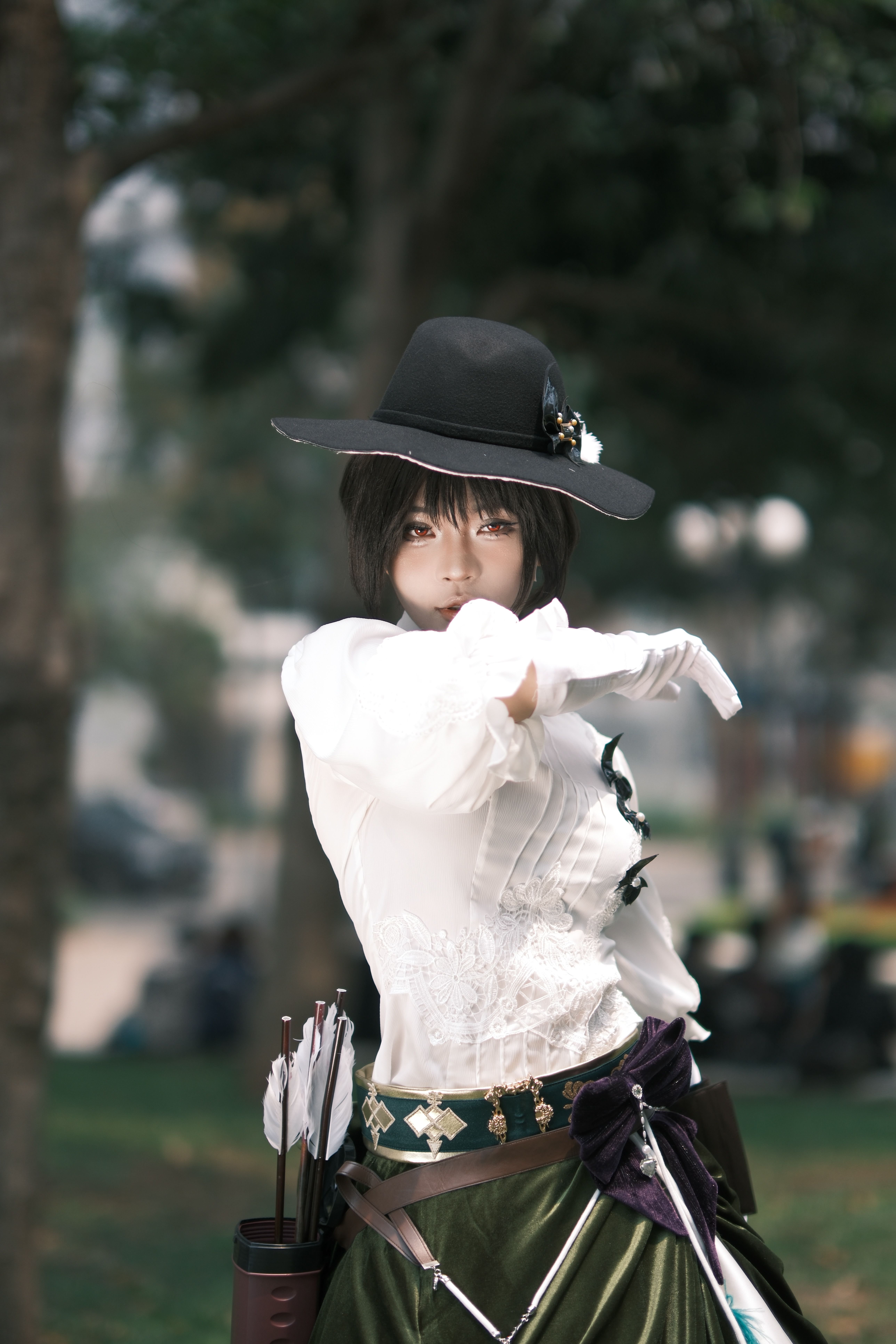 Vietnamese Cosplay Character in Park · Free Stock Photo