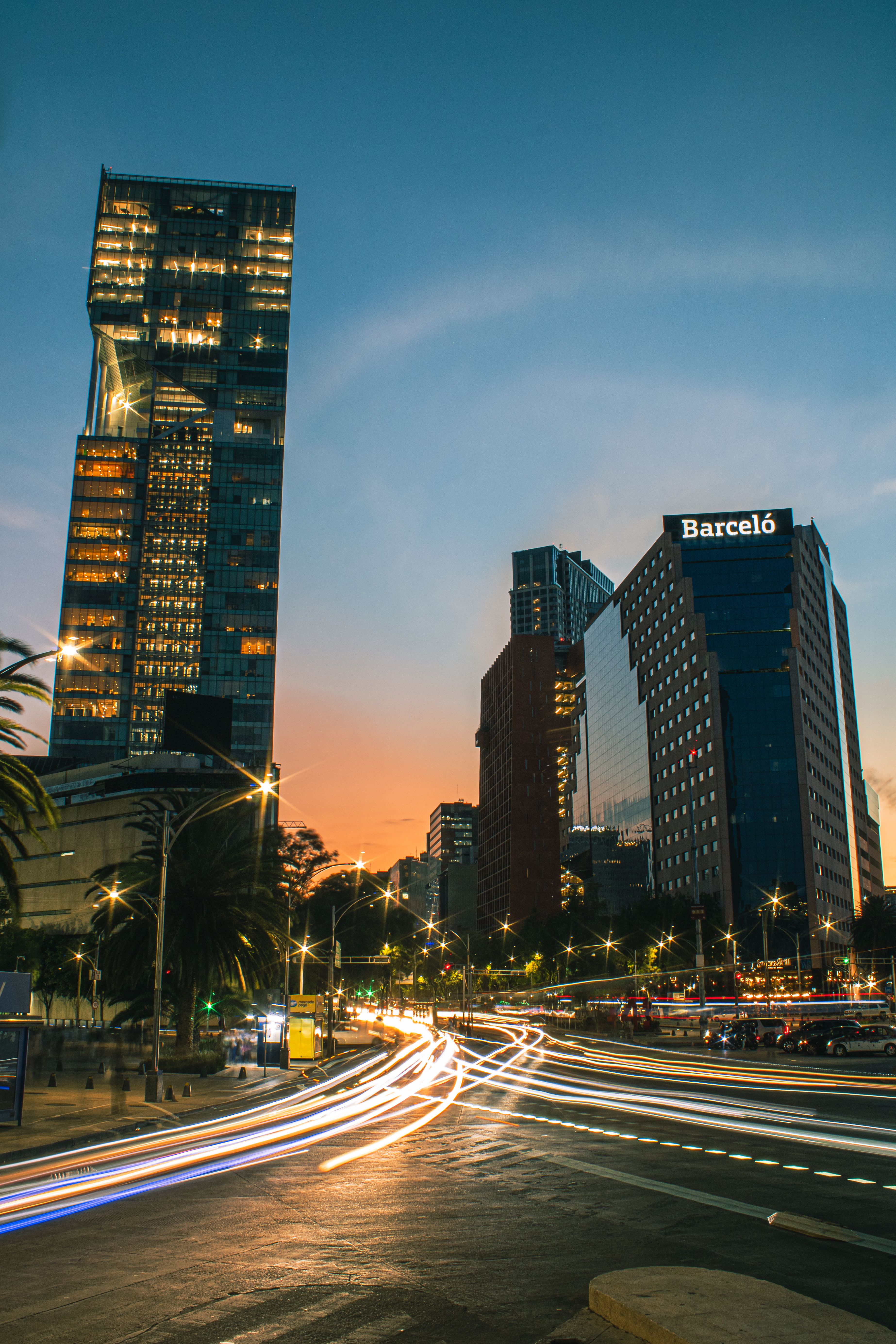 Long Exposure of Ciudad de México Skyline · Free Stock Photo
