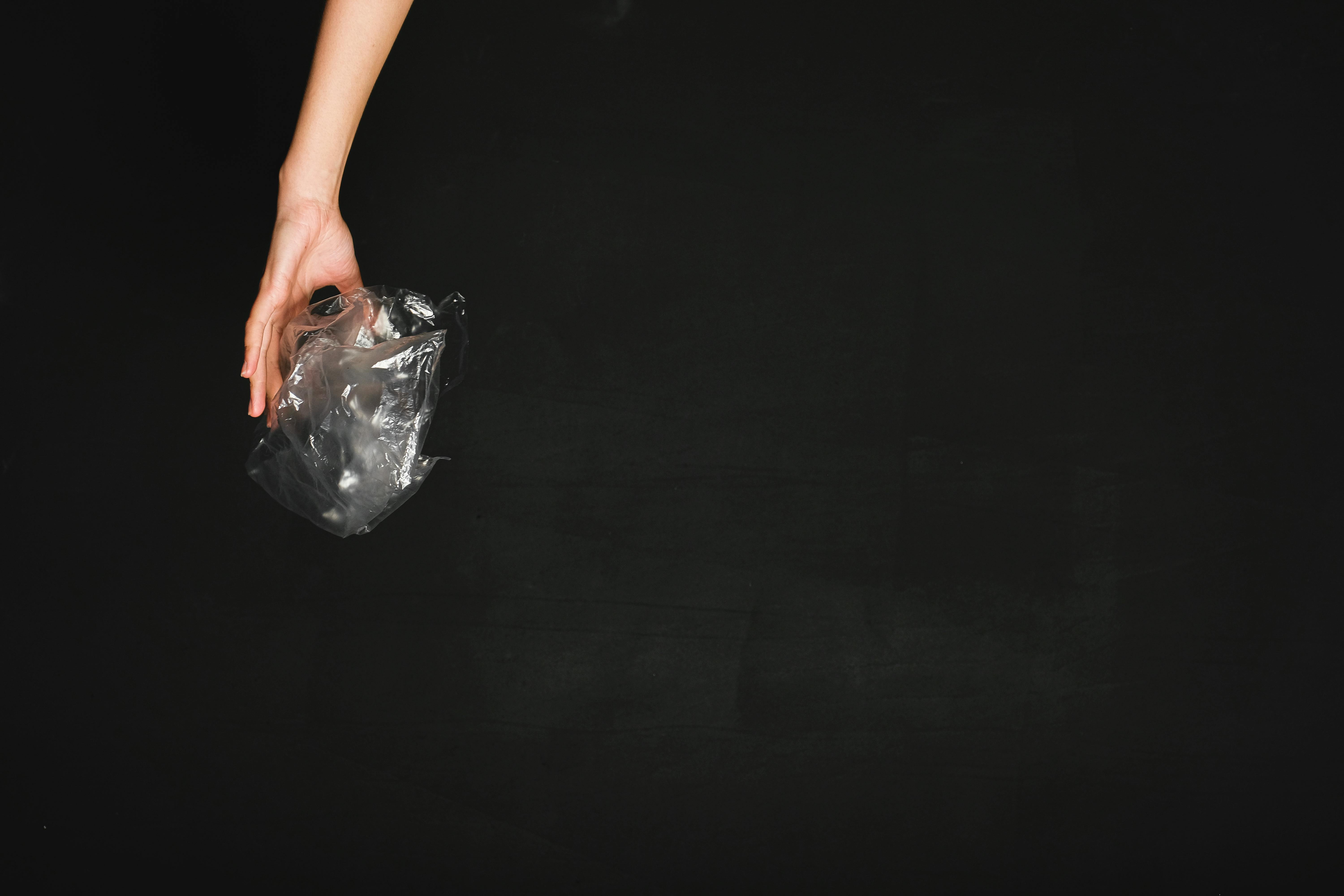 Person Holding Clear Plastic Bag · Free Stock Photo