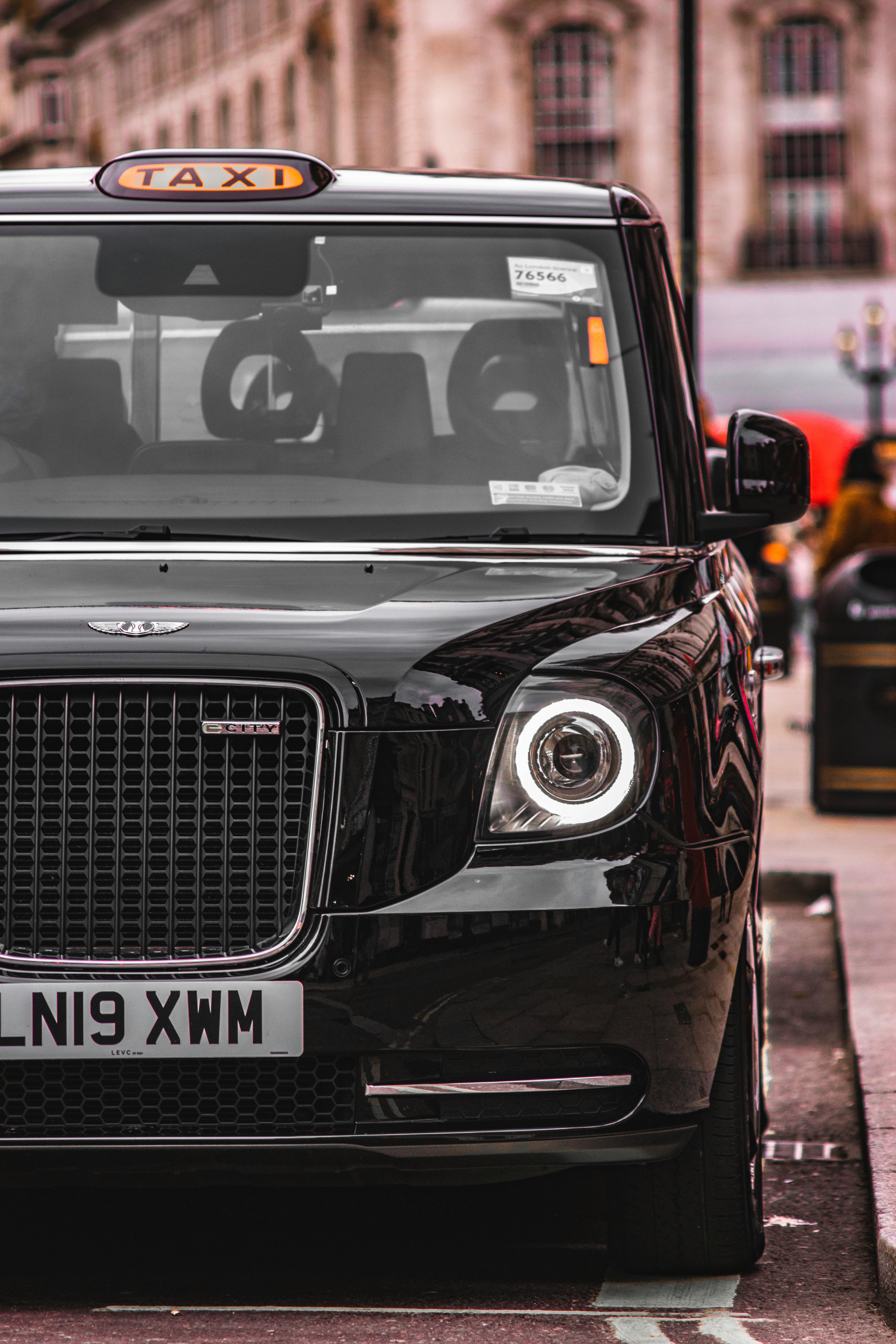 Black Taxi on Street · Free Stock Photo