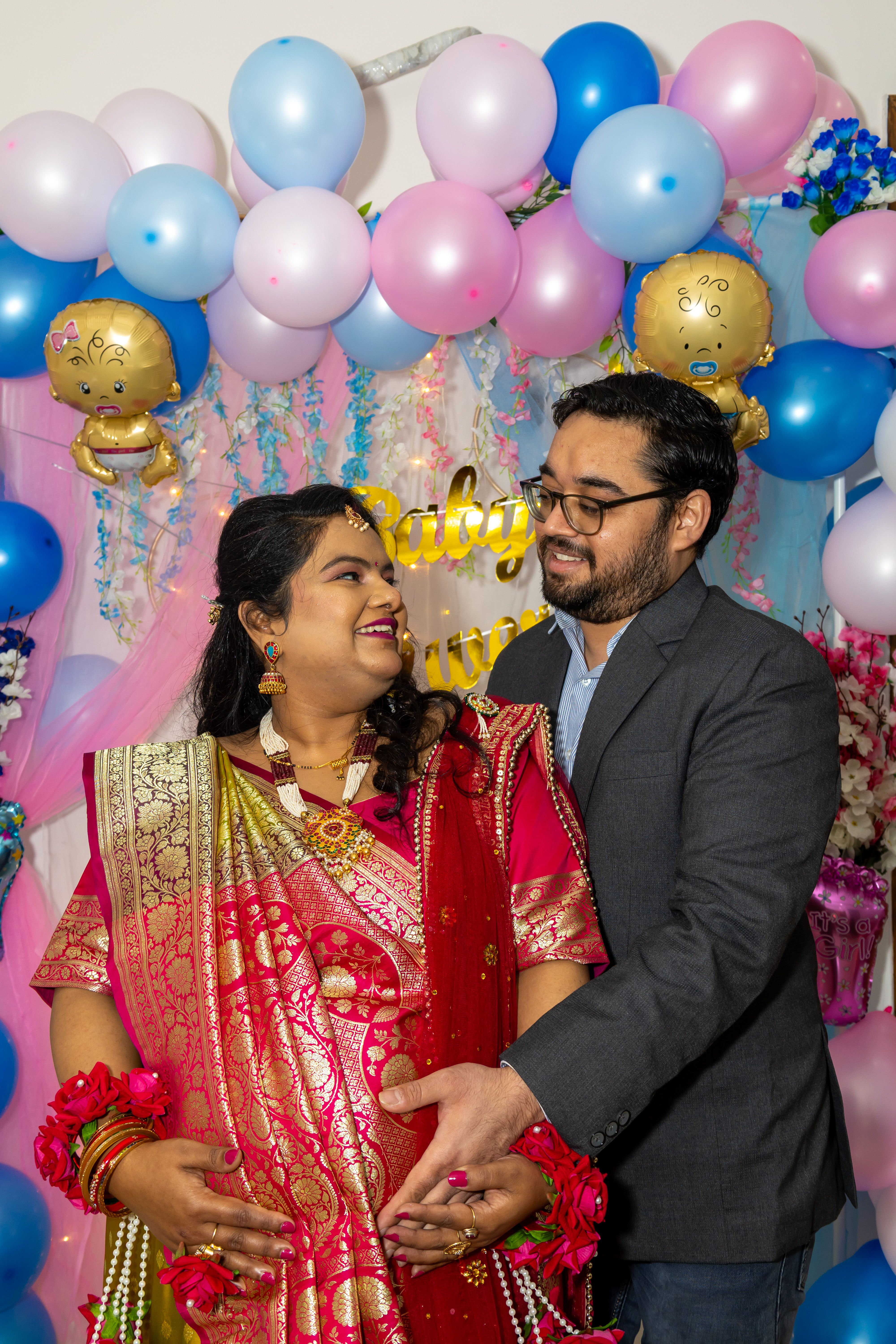 Joyful Baby Shower Celebration with Expecting Parents · Free Stock Photo