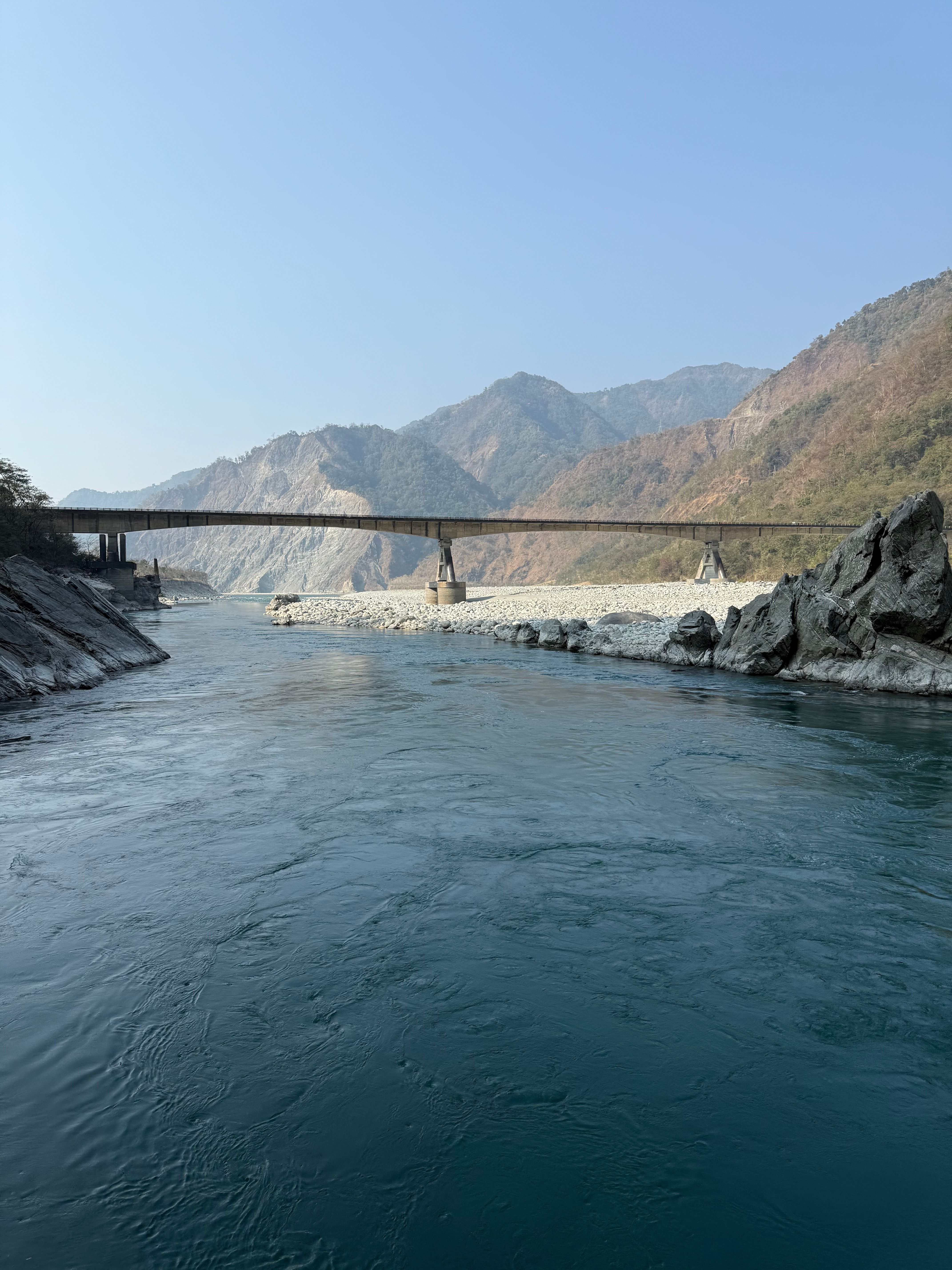 Scenic View of Brahmaputra River and Bridge · Free Stock Photo