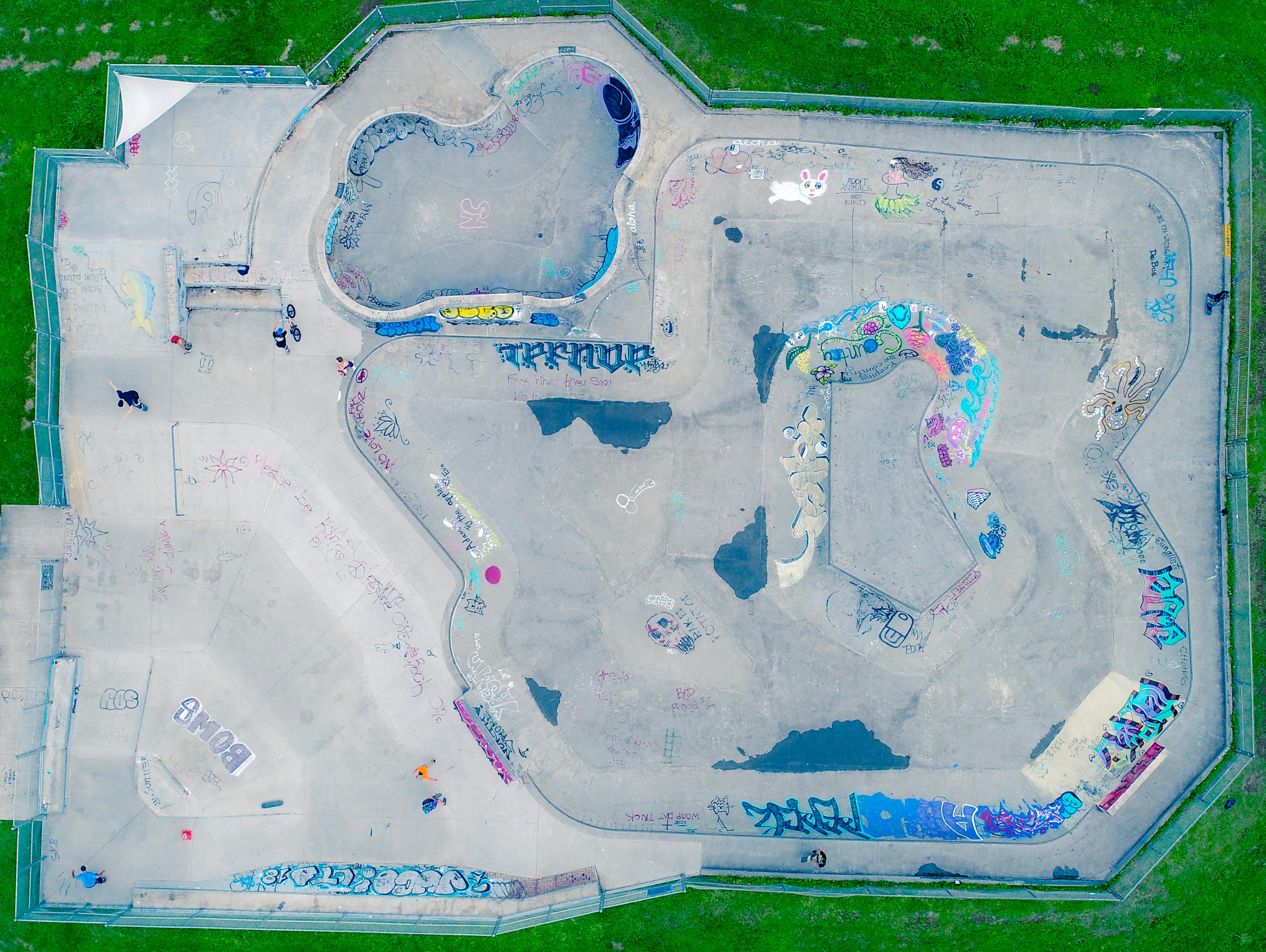 Graffiti on Skatepark Walls · Free Stock Photo