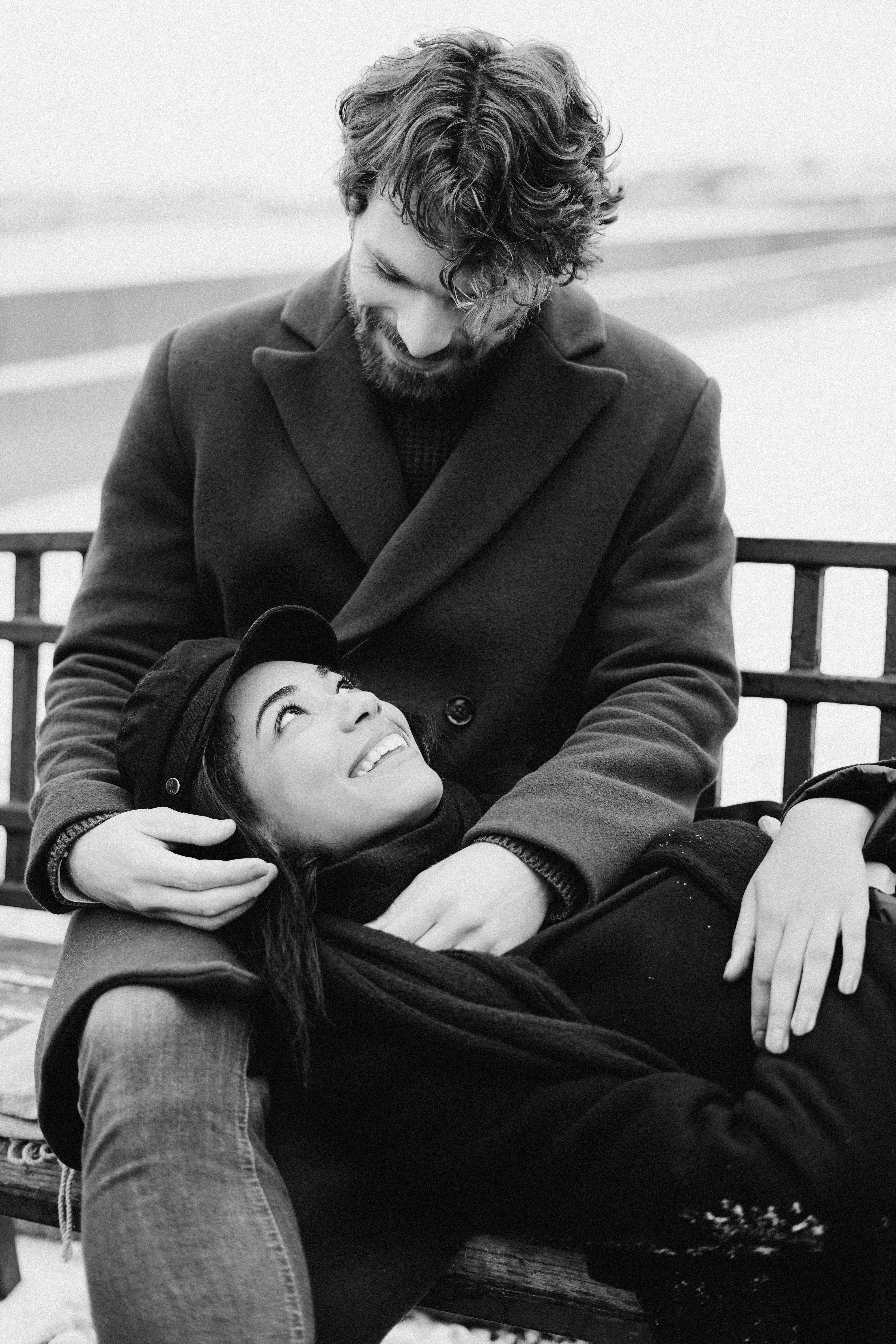 Photo Of Woman Laying On Man's Lap · Free Stock Photo