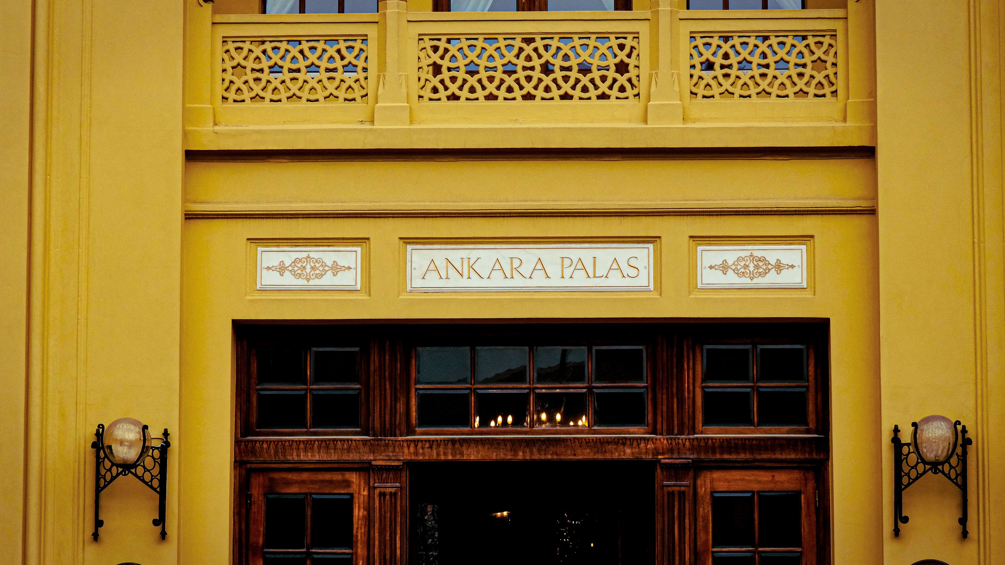 Historic Ankara Palas Hotel Entrance in Turkey · Free Stock Photo