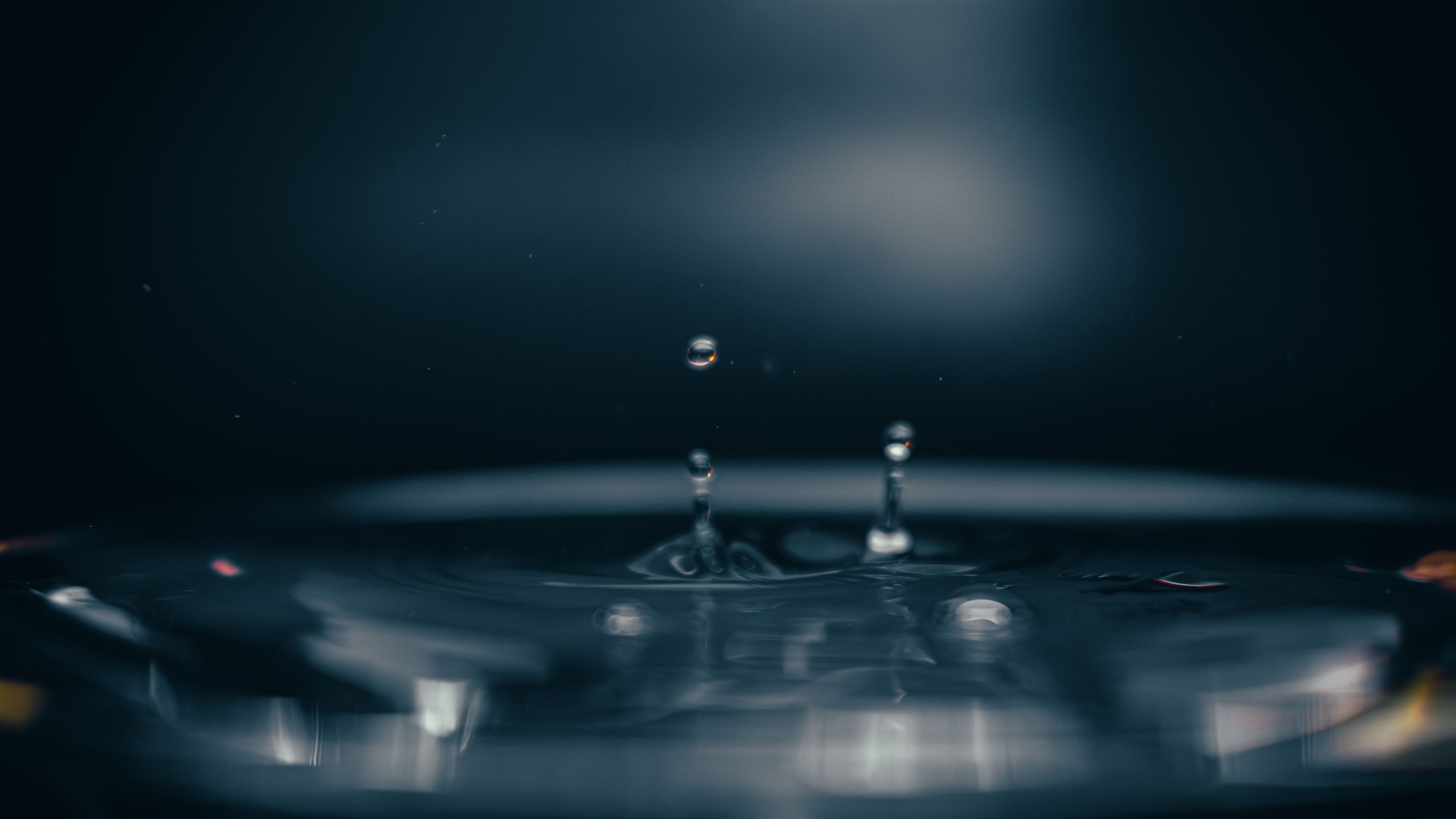 Close-up of Water Droplet on Liquid Surface · Free Stock Photo