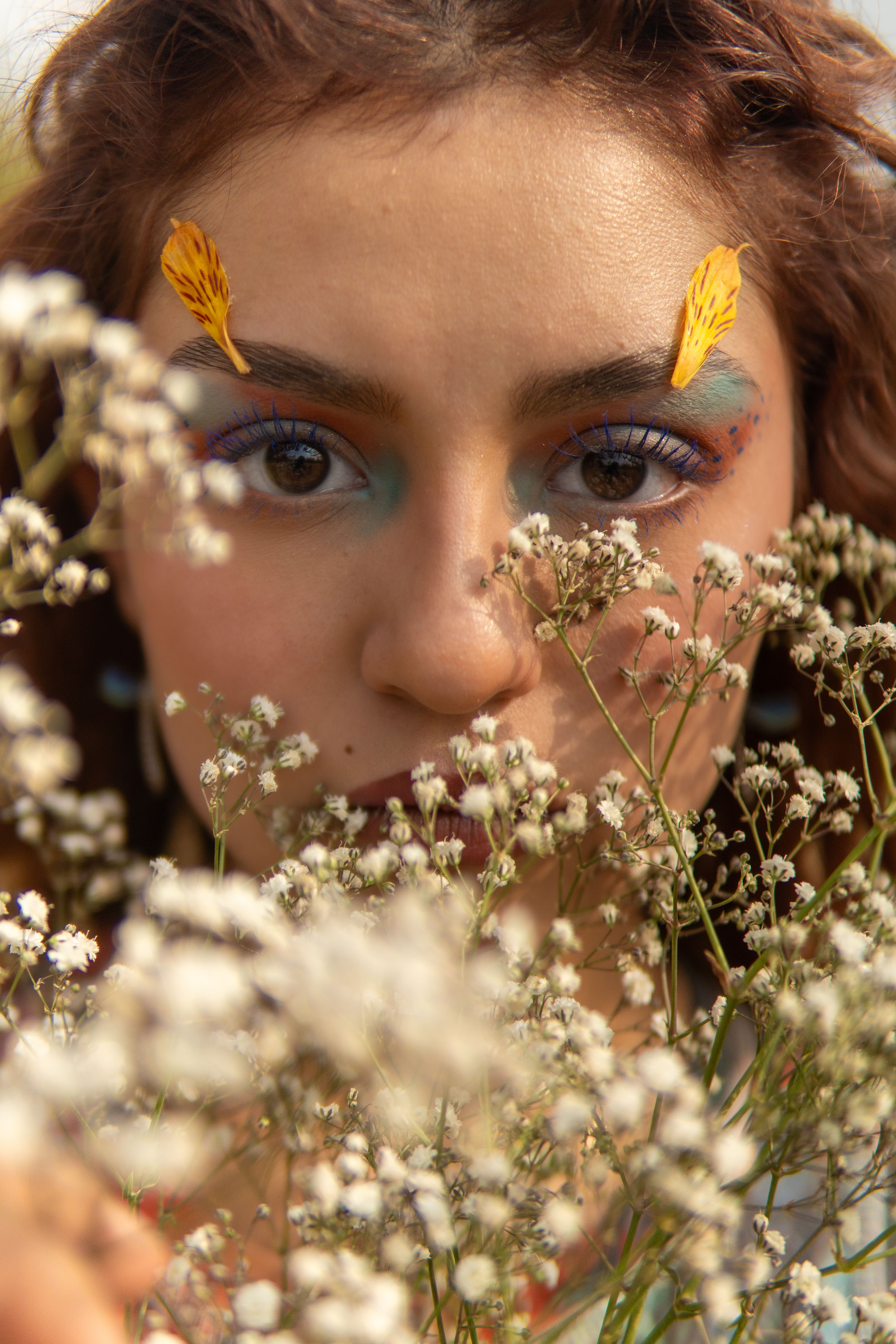 Colorful Creative Portrait in Outdoor Setting · Free Stock Photo