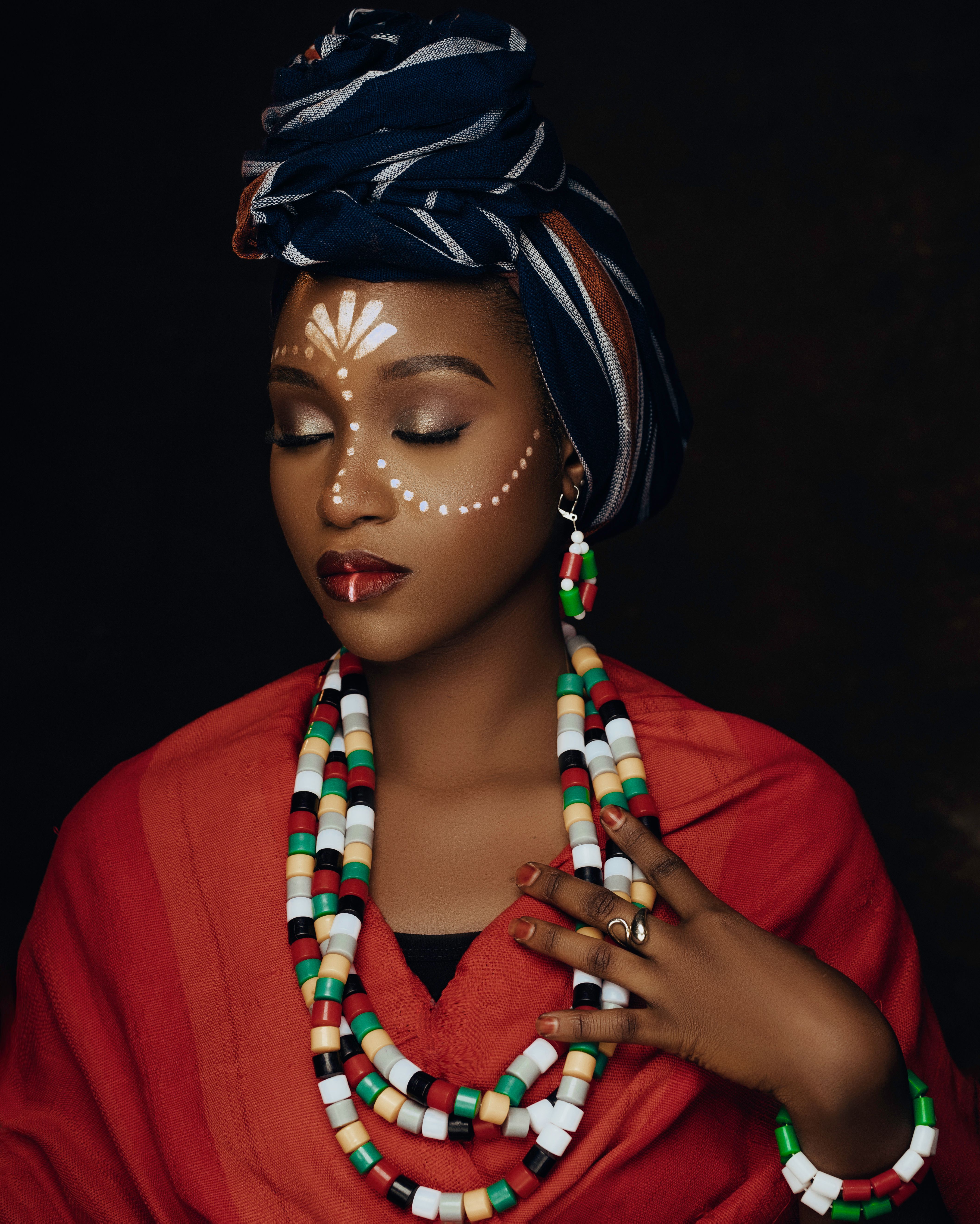 Elegant Cultural Portrait with Traditional Attire · Free Stock Photo