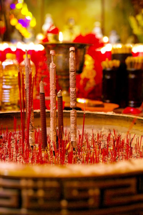 Incense Sticks in Buddhist Temple Altar · Free Stock Photo