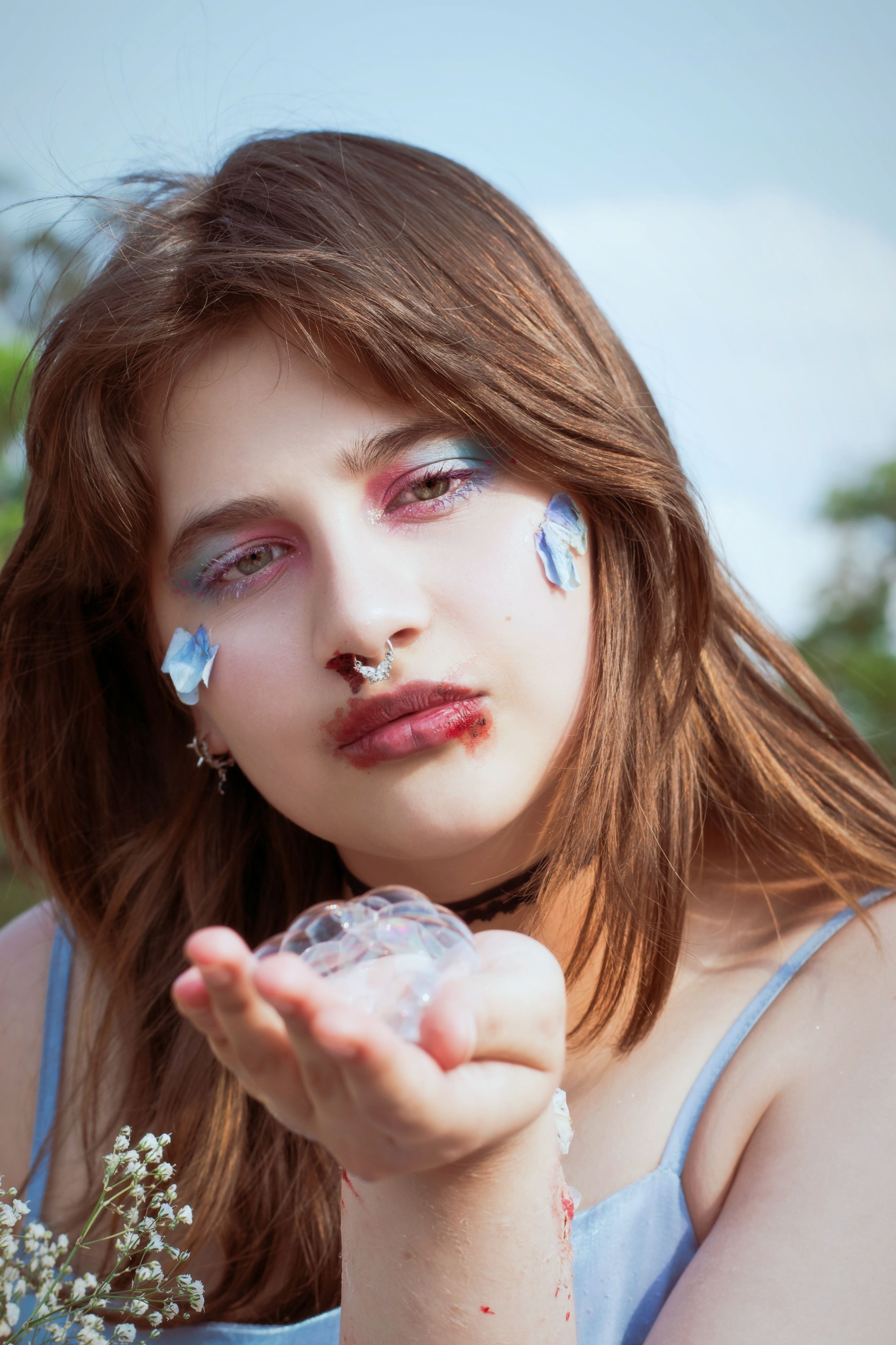 Colorful Creative Portrait in Outdoor Setting · Free Stock Photo