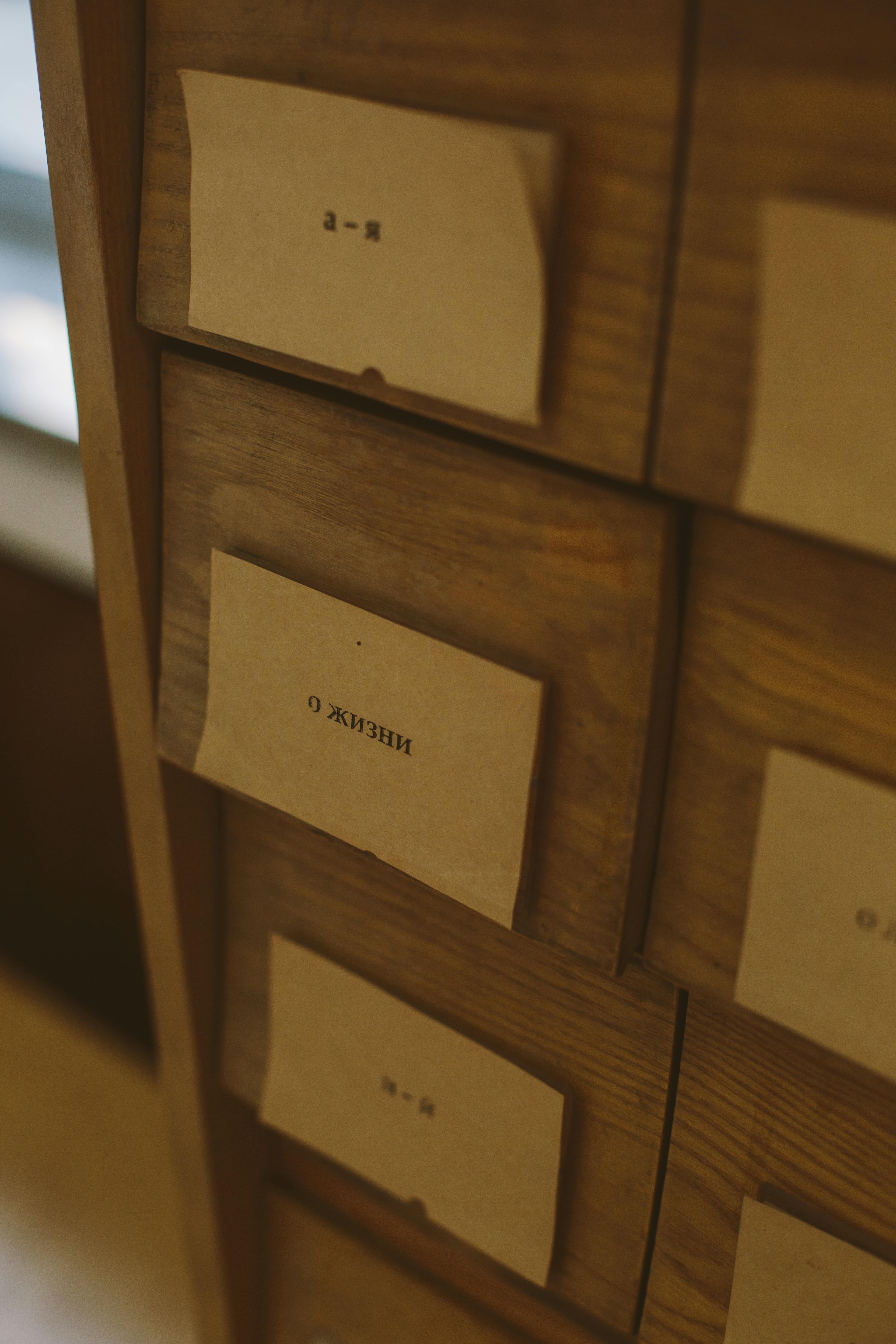Labels on Drawers · Free Stock Photo