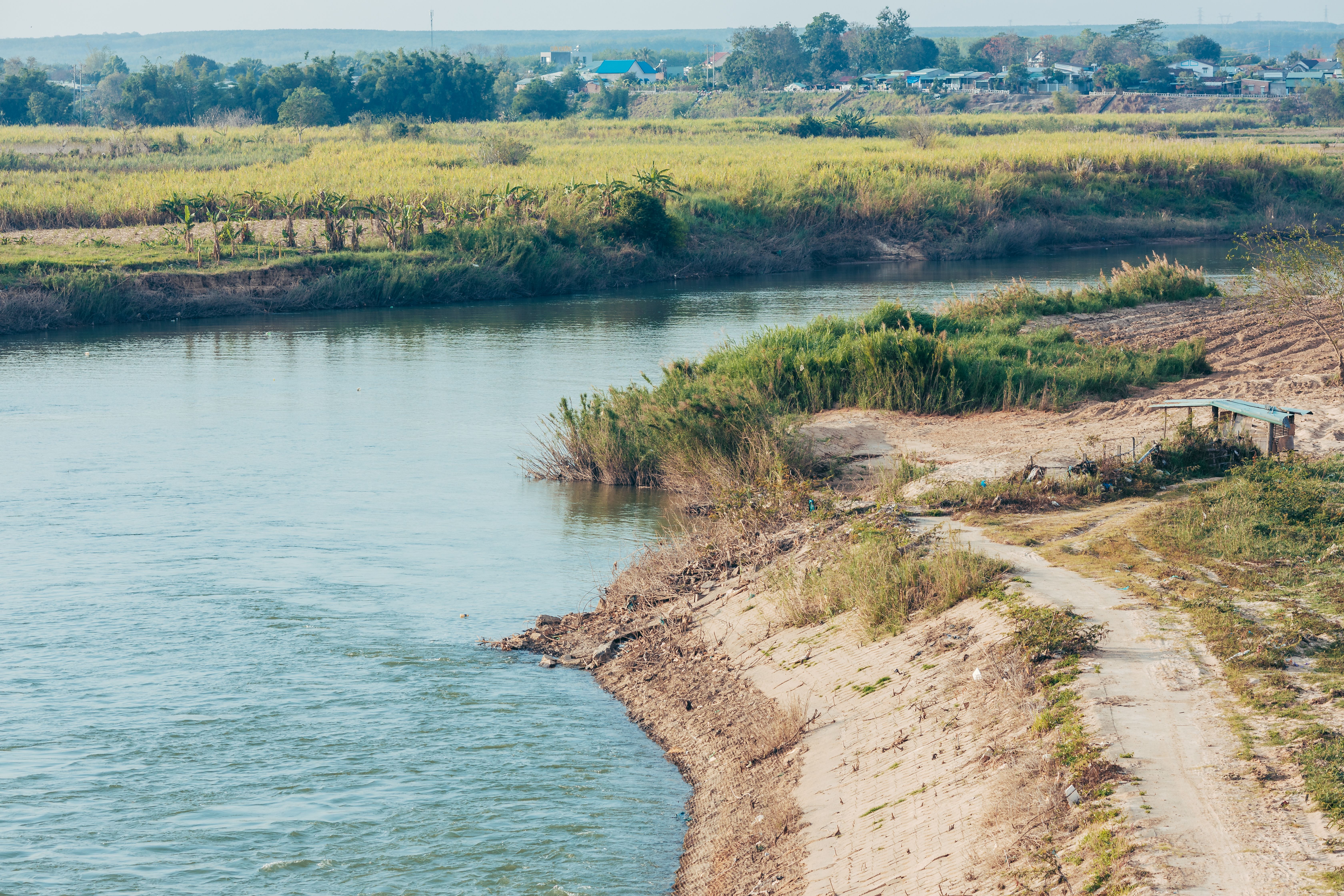 Peaceful River Landscape in Kon Tum Vietnam · Free Stock Photo