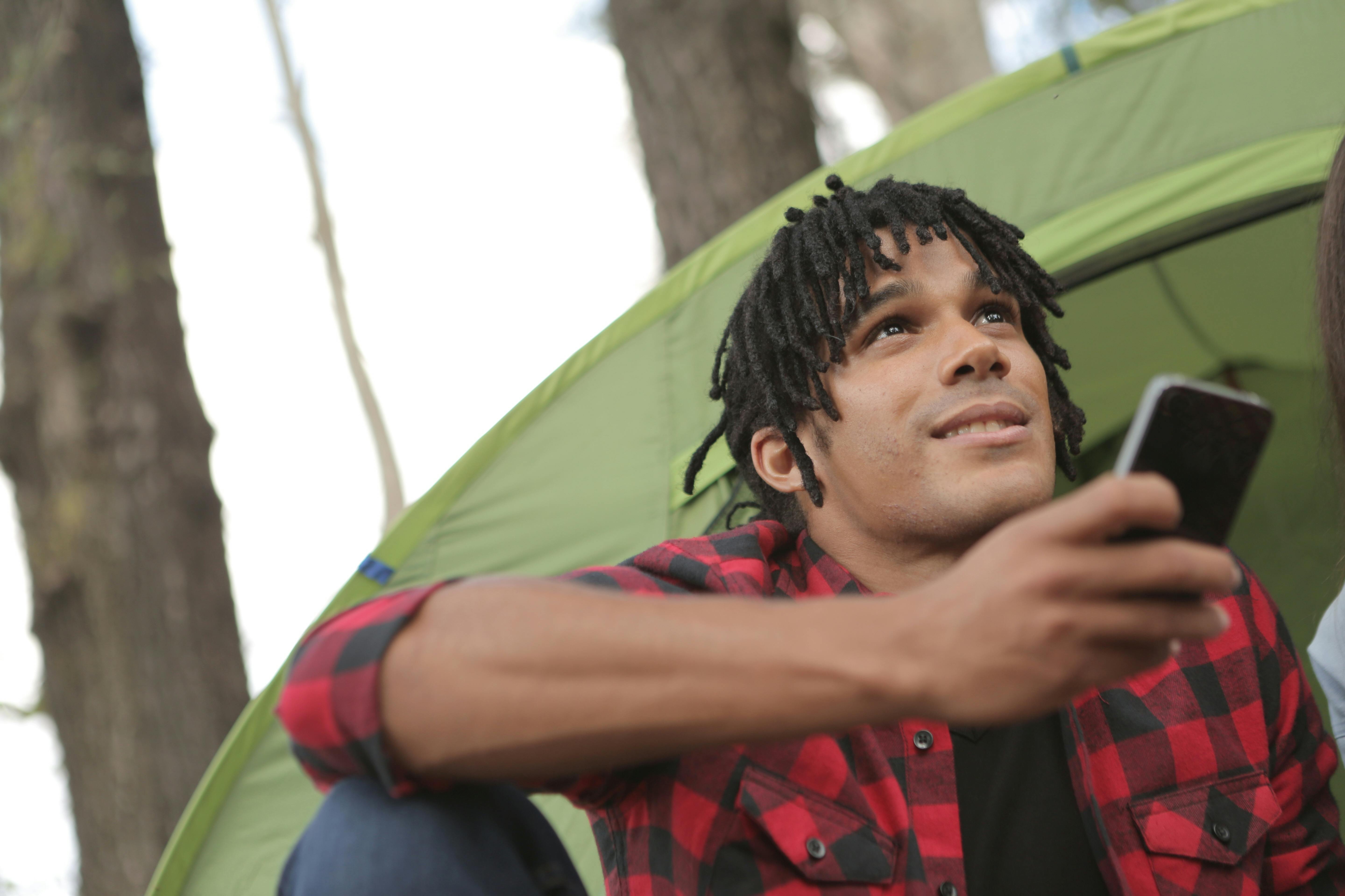 Man Wearing Red Plaid Shirt · Free Stock Photo