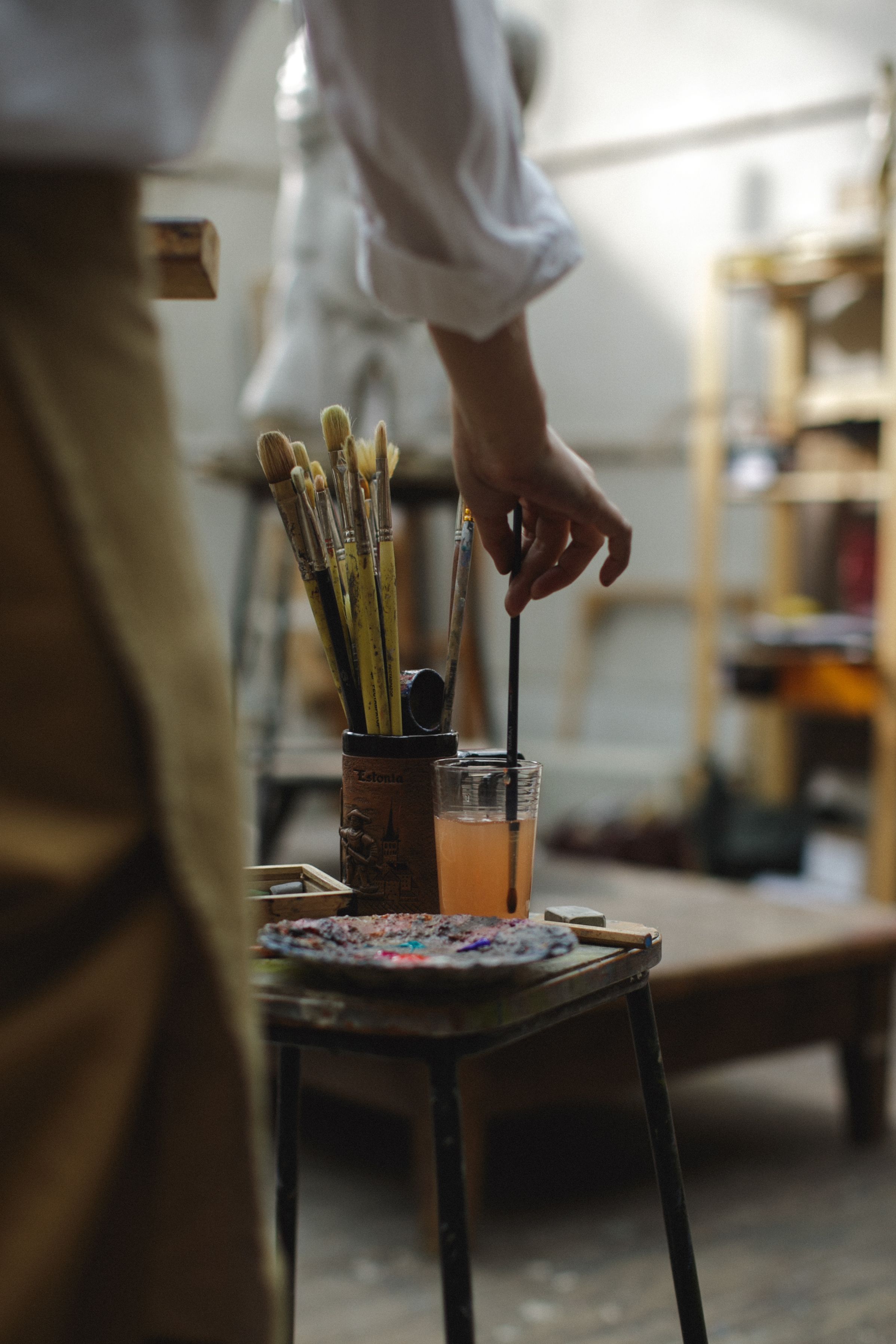 Person Holding Paint Brush · Free Stock Photo