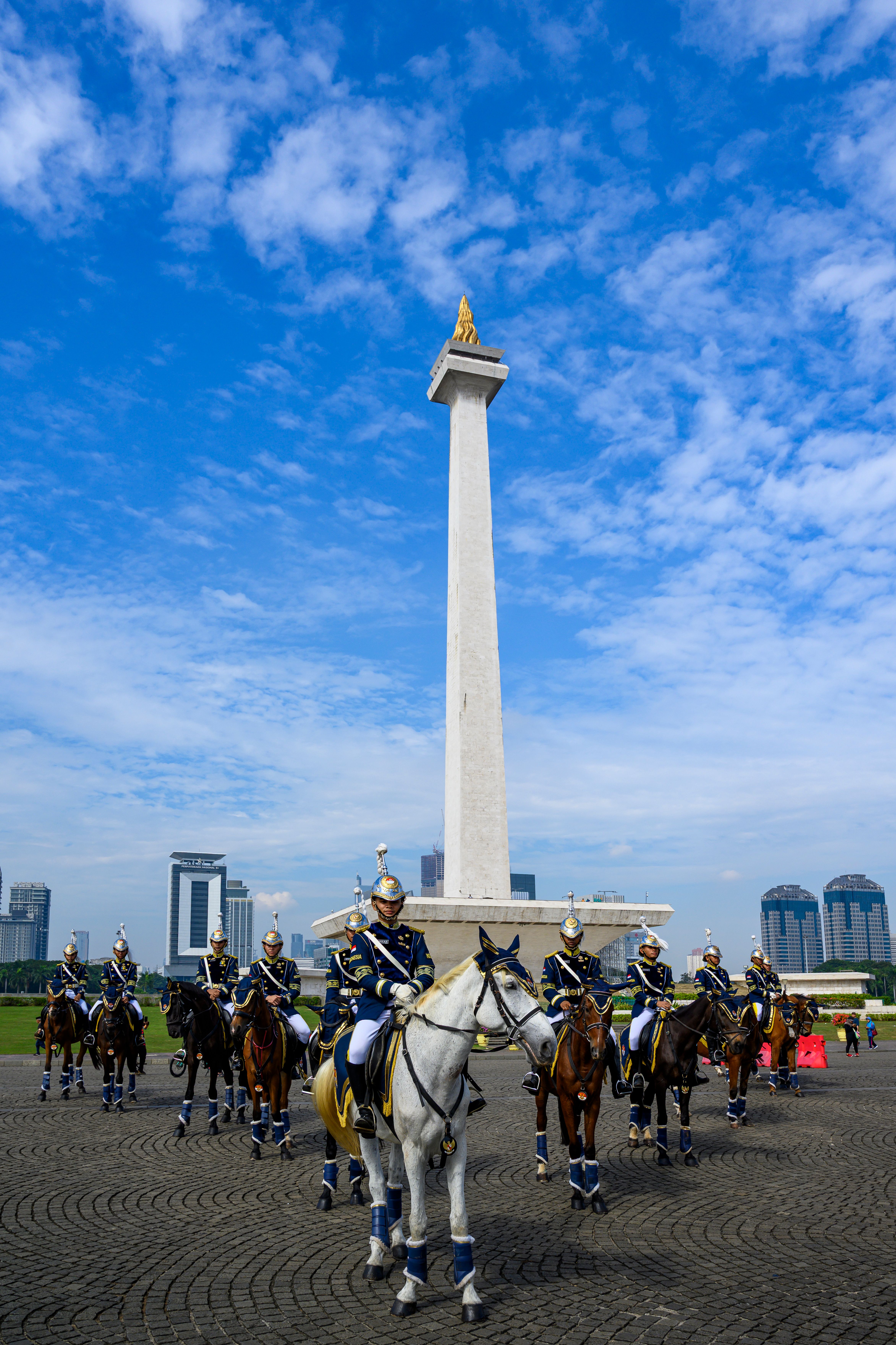 Ceremonial Guard at National Monument in Jakarta · Free Stock Photo