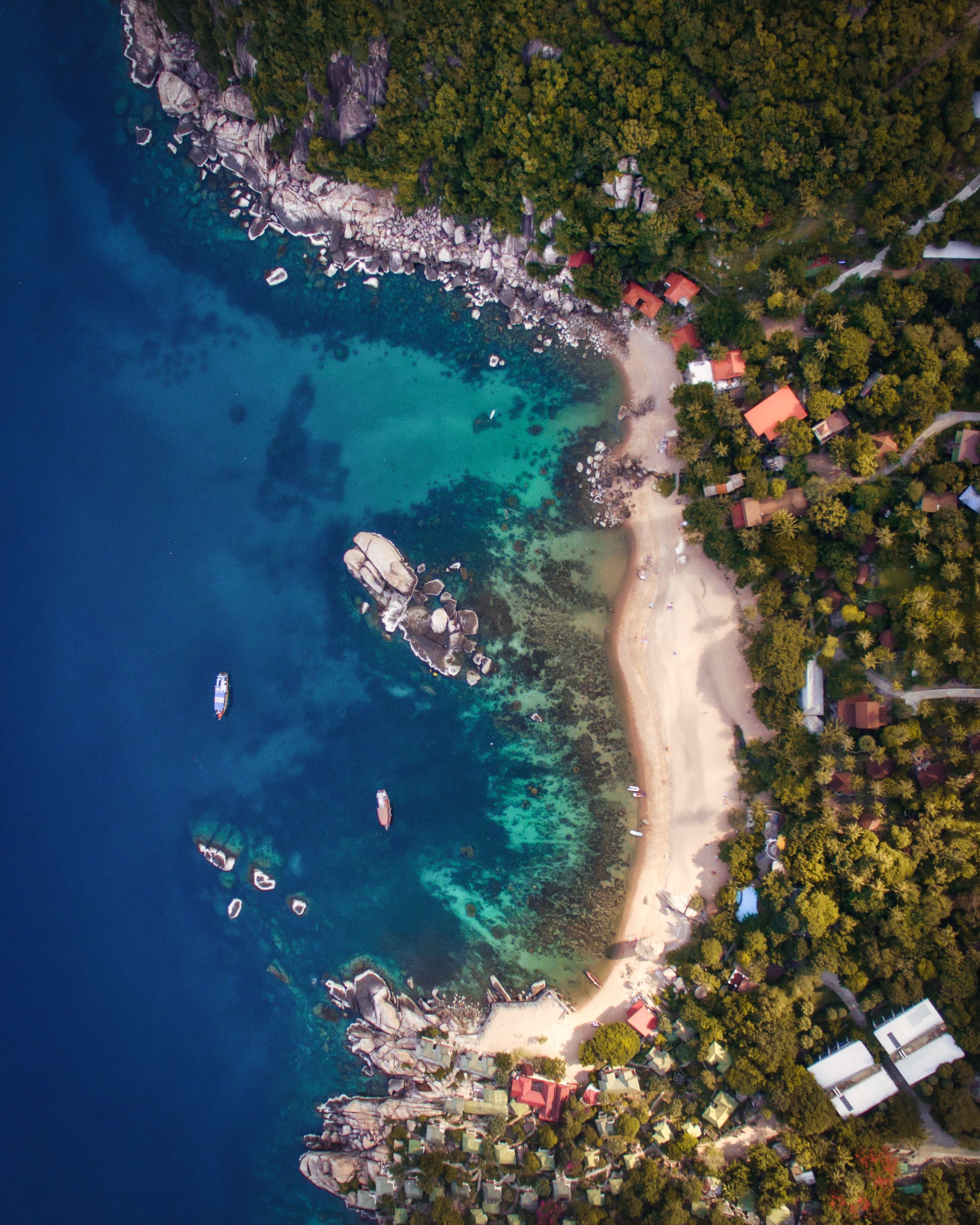 Top View Photo of Beach · Free Stock Photo