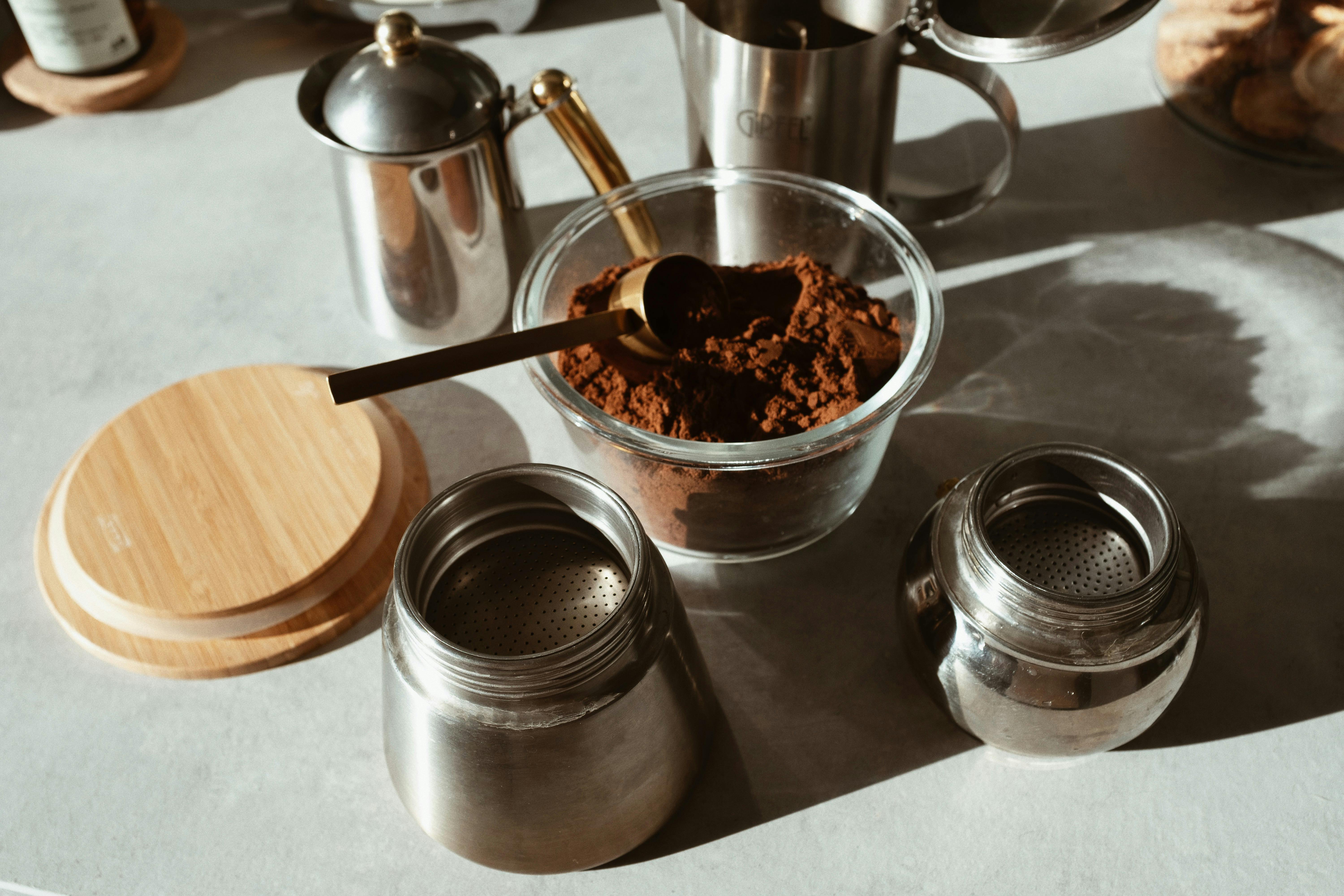 Stainless Steel Spoon With Brown Powder · Free Stock Photo