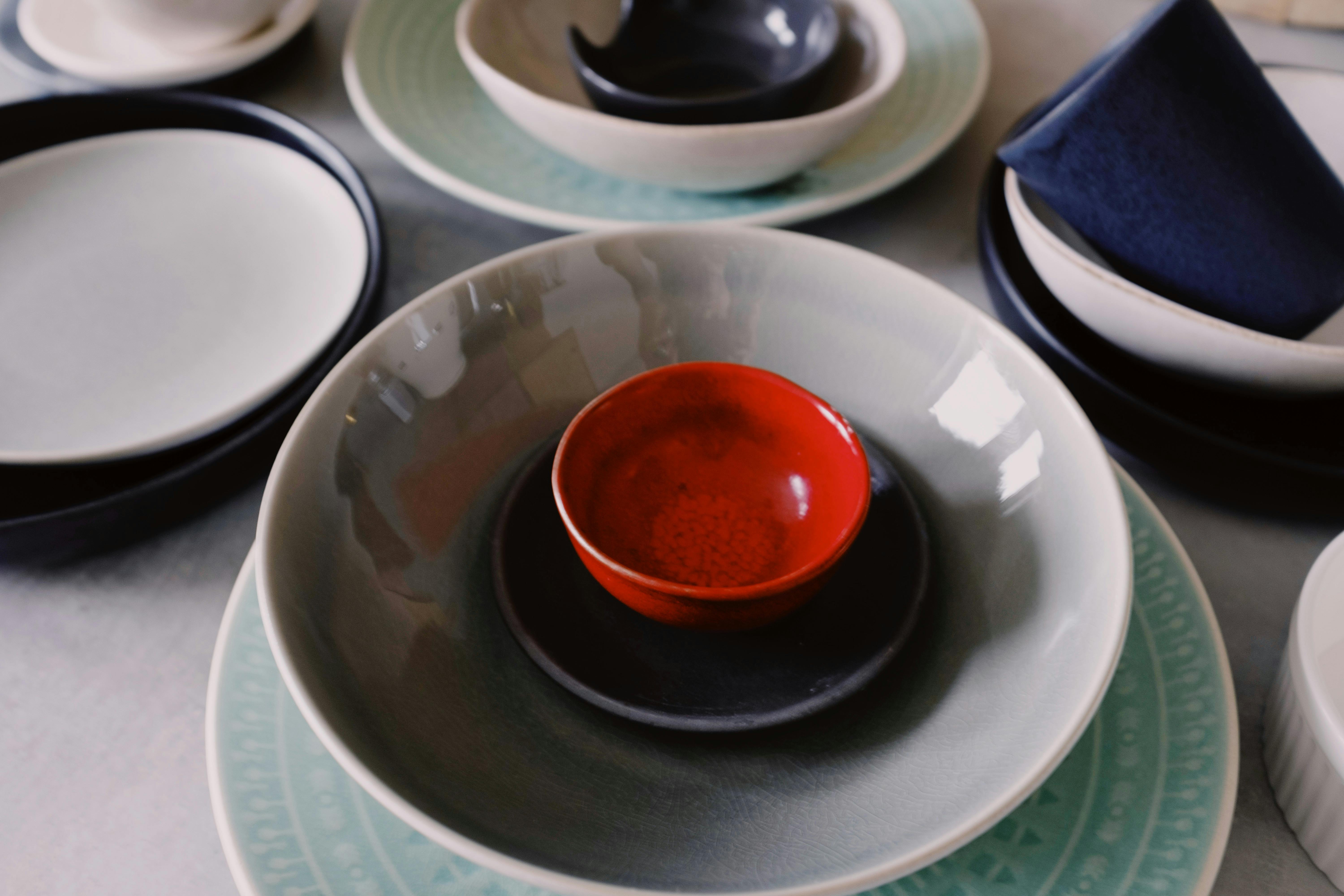 Colorful Dishware · Free Stock Photo