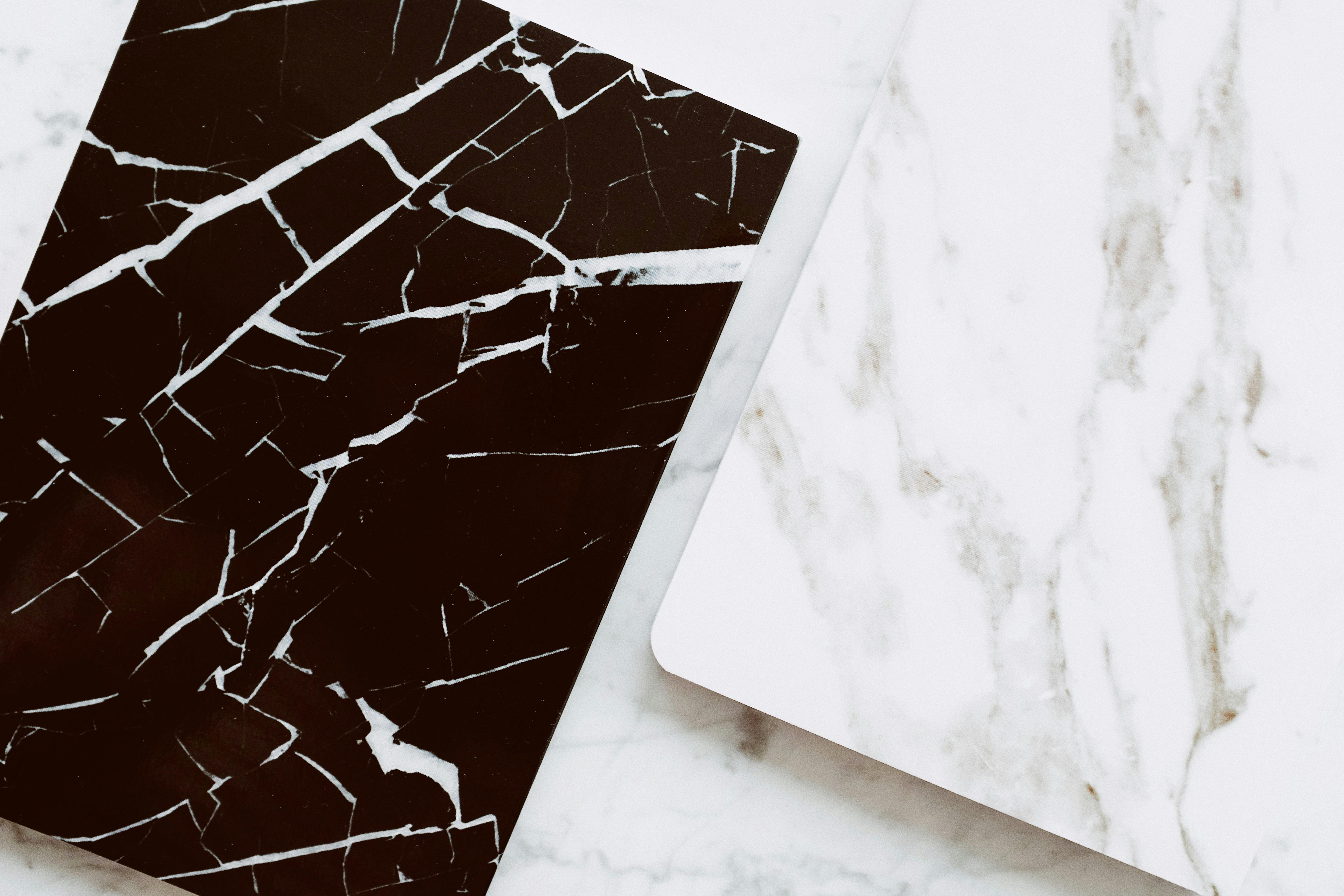 White and Black Marble Tiles · Free Stock Photo