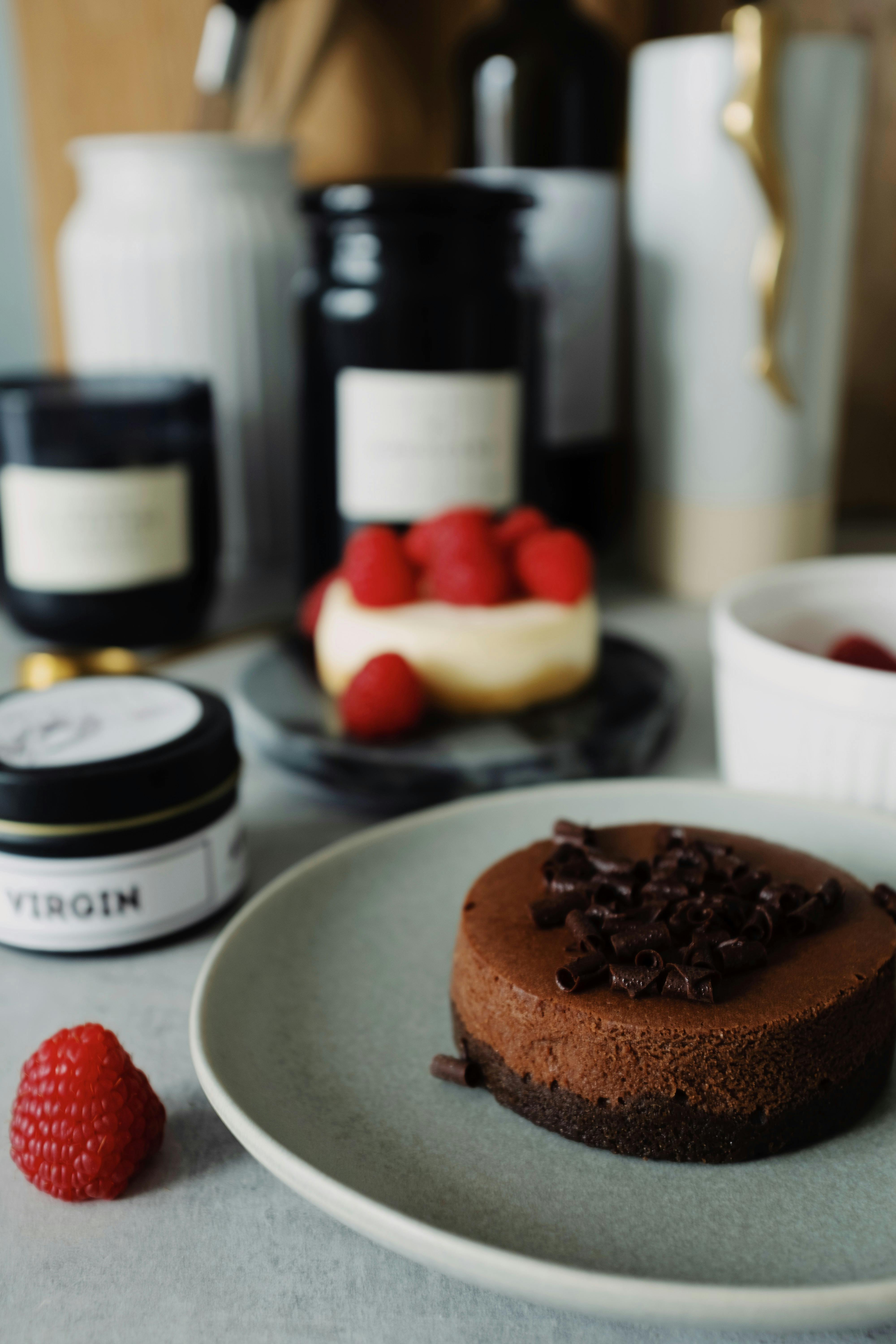 Brown Cake on White Ceramic Plate · Free Stock Photo