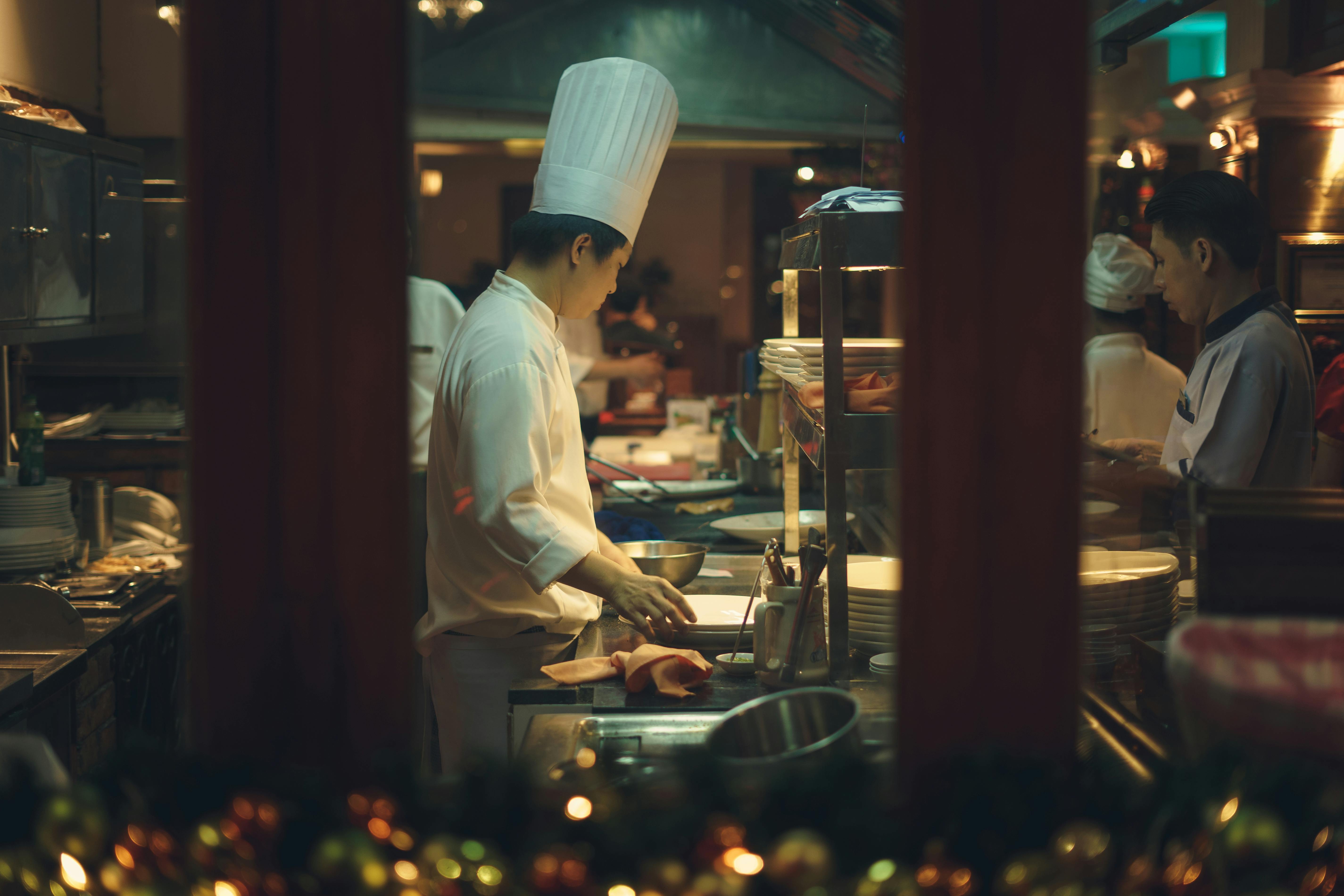 Free stock photo of bistro, chef, night