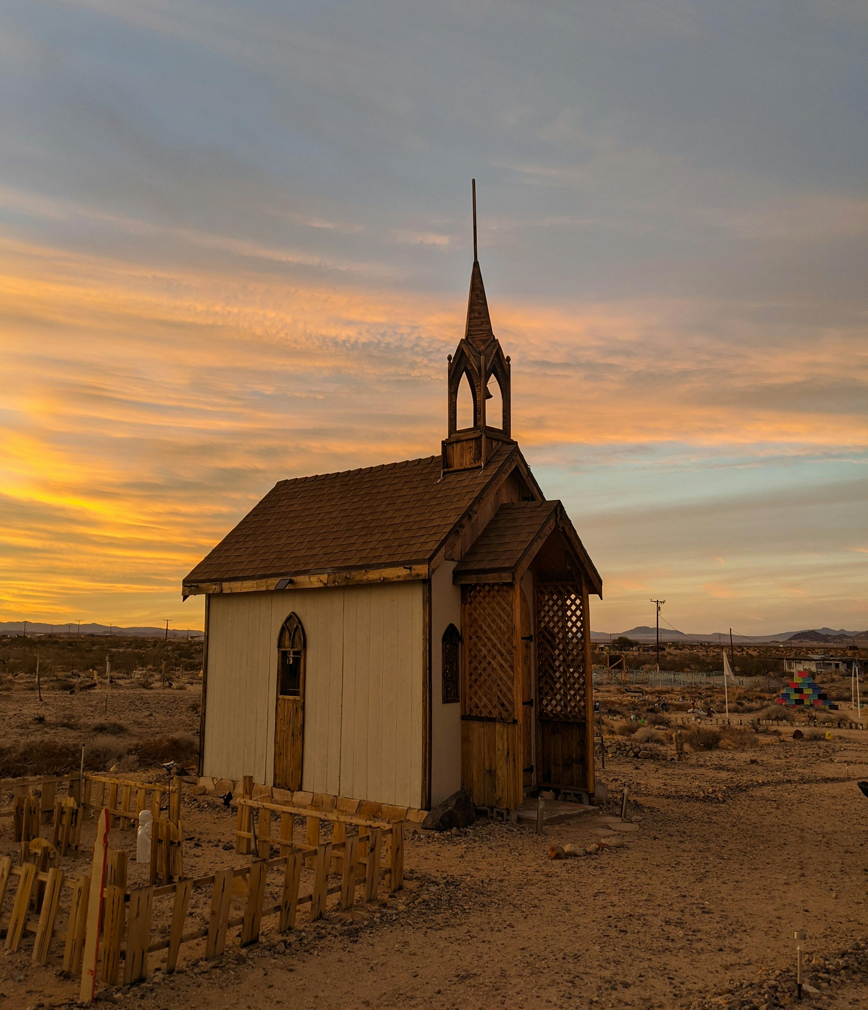 Abandoned Desert Church · Free Stock Photo