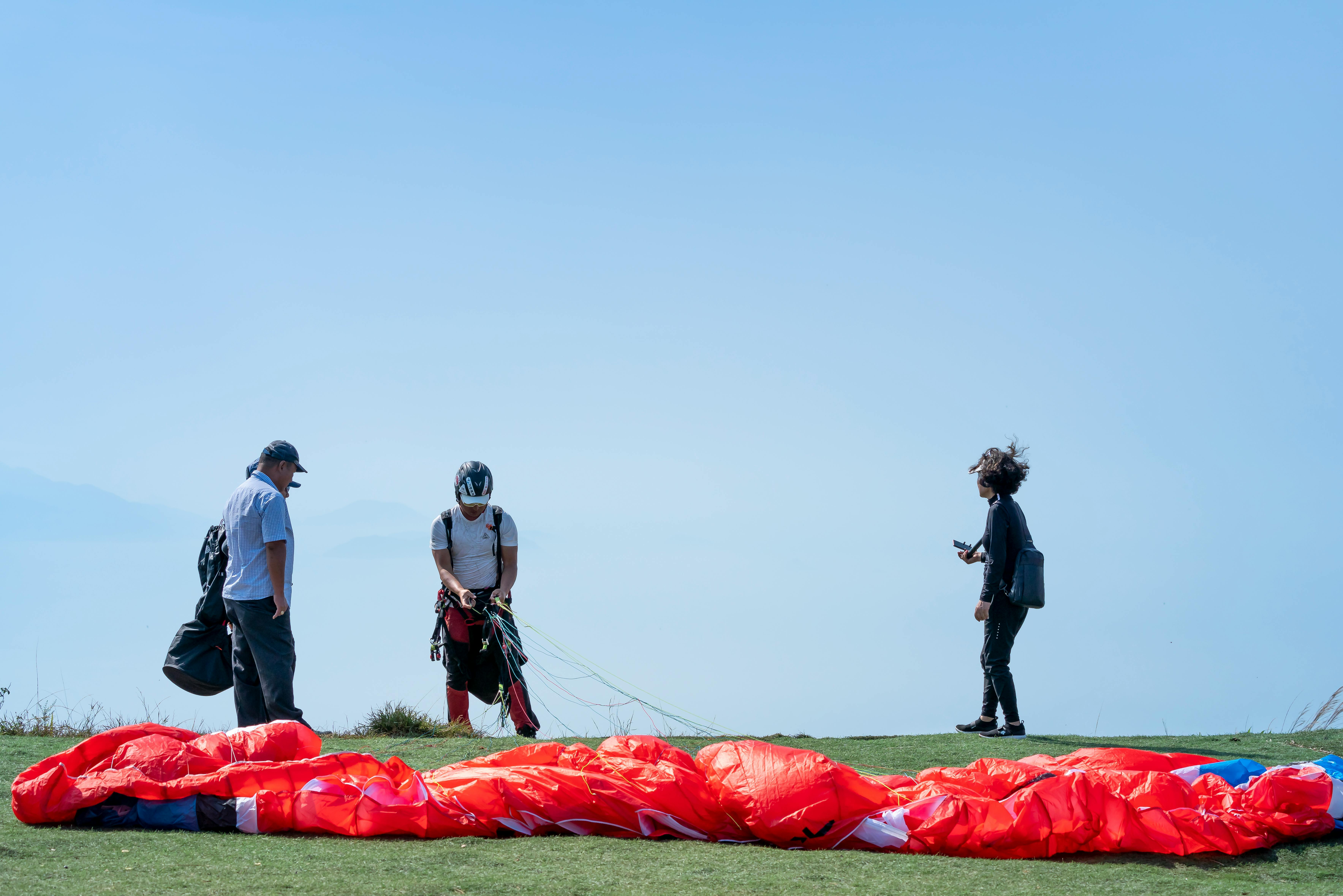 Photo Of People Near Parachute · Free Stock Photo