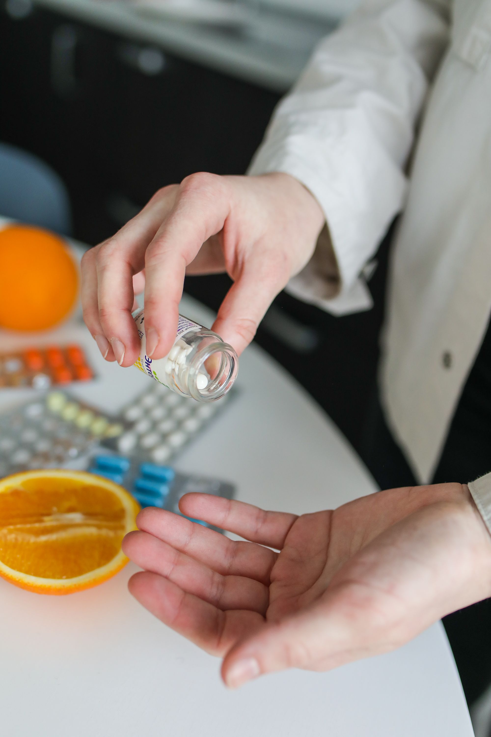 Person Taking Pill · Free Stock Photo